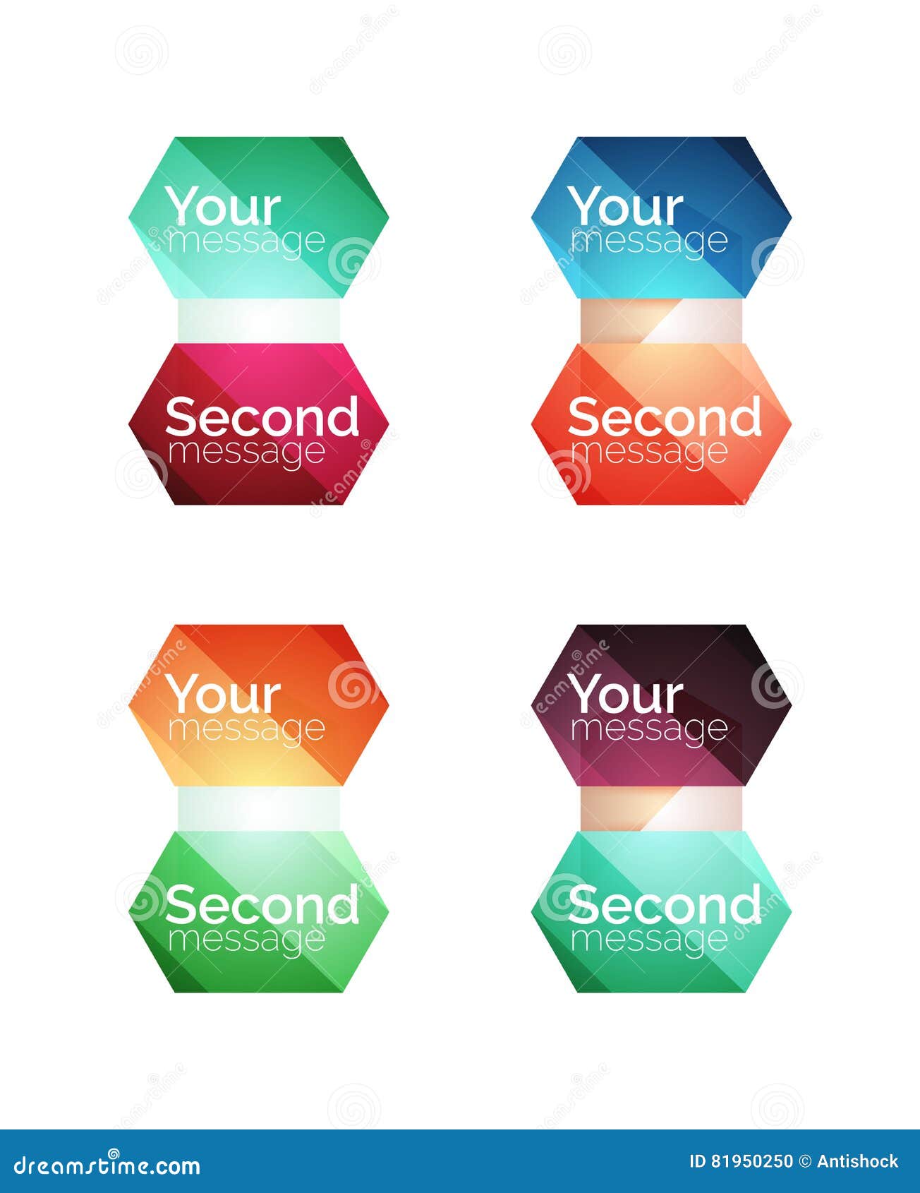 Vector Shiny Blank Web Option Boxes Stock Vector - Illustration of ...