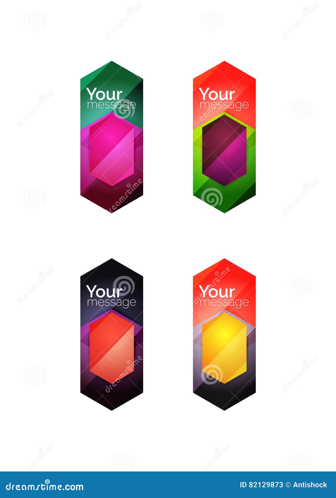 Vector Shiny Blank Web Option Boxes Stock Vector - Illustration of ...