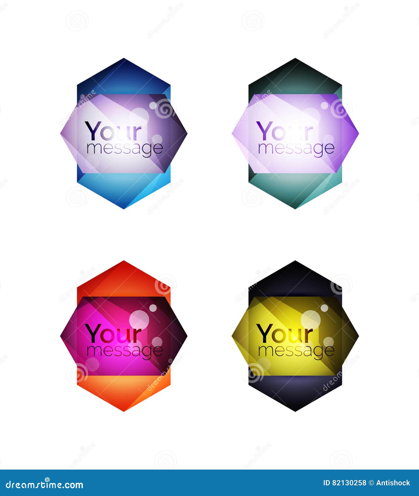 Vector Shiny Blank Web Option Boxes Stock Vector - Illustration of ...