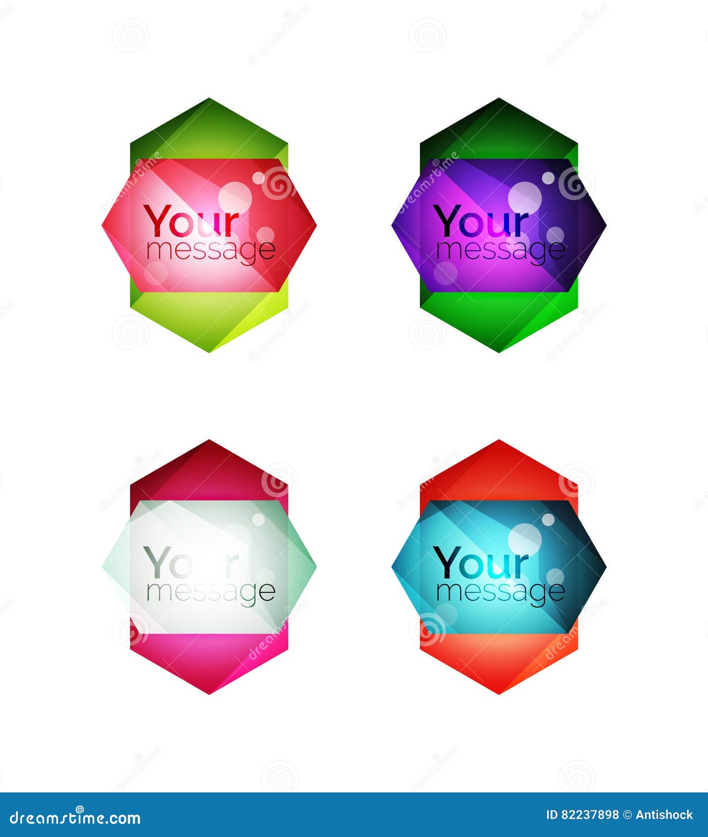 Vector Shiny Blank Web Option Boxes Stock Illustration - Illustration ...