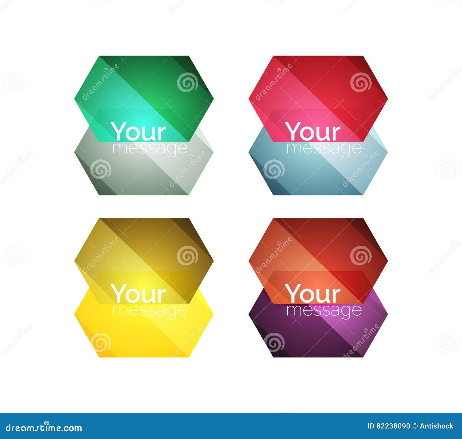 Vector Shiny Blank Web Option Boxes Stock Illustration - Illustration ...