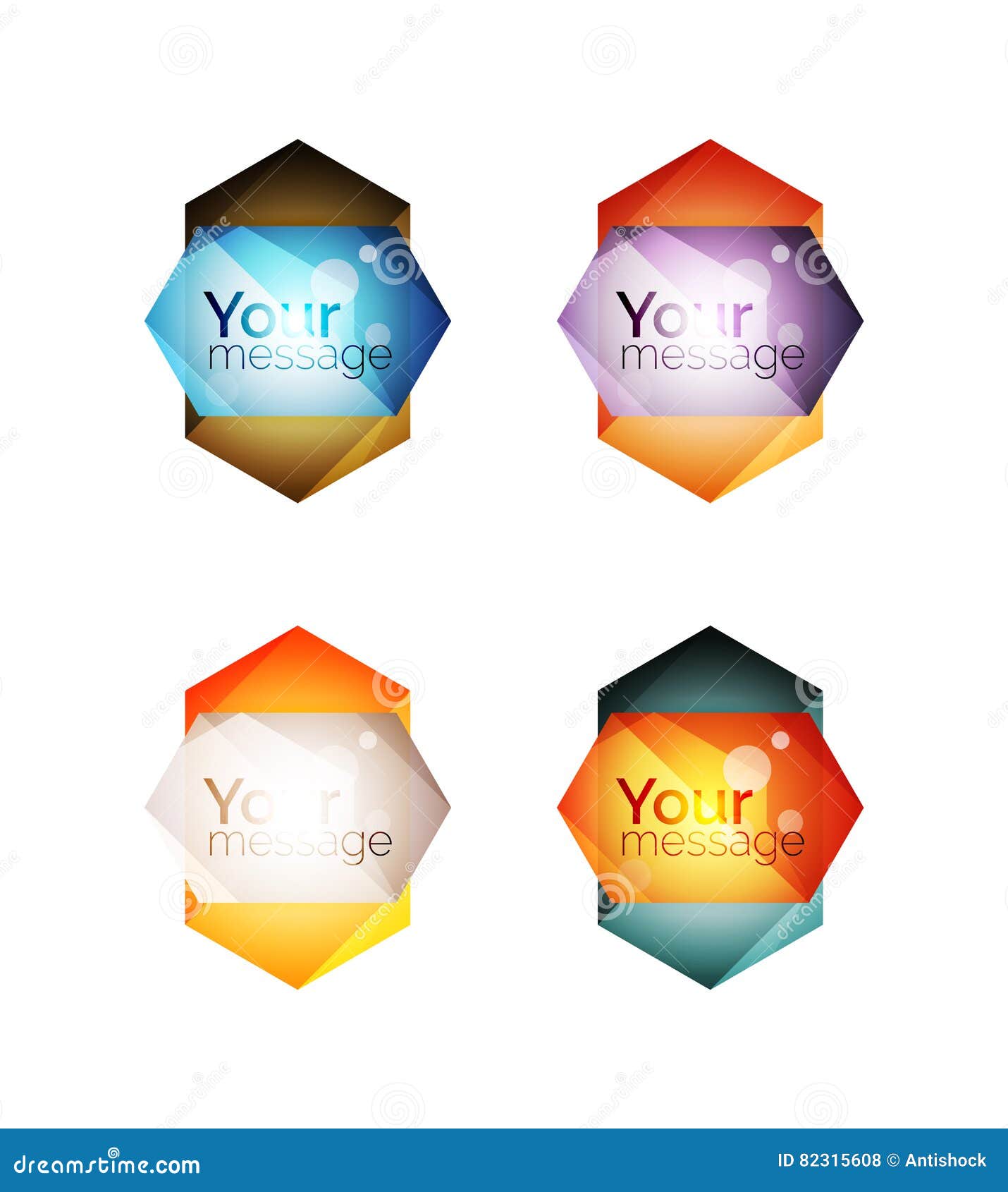 Vector Shiny Blank Web Option Boxes Stock Illustration - Illustration ...