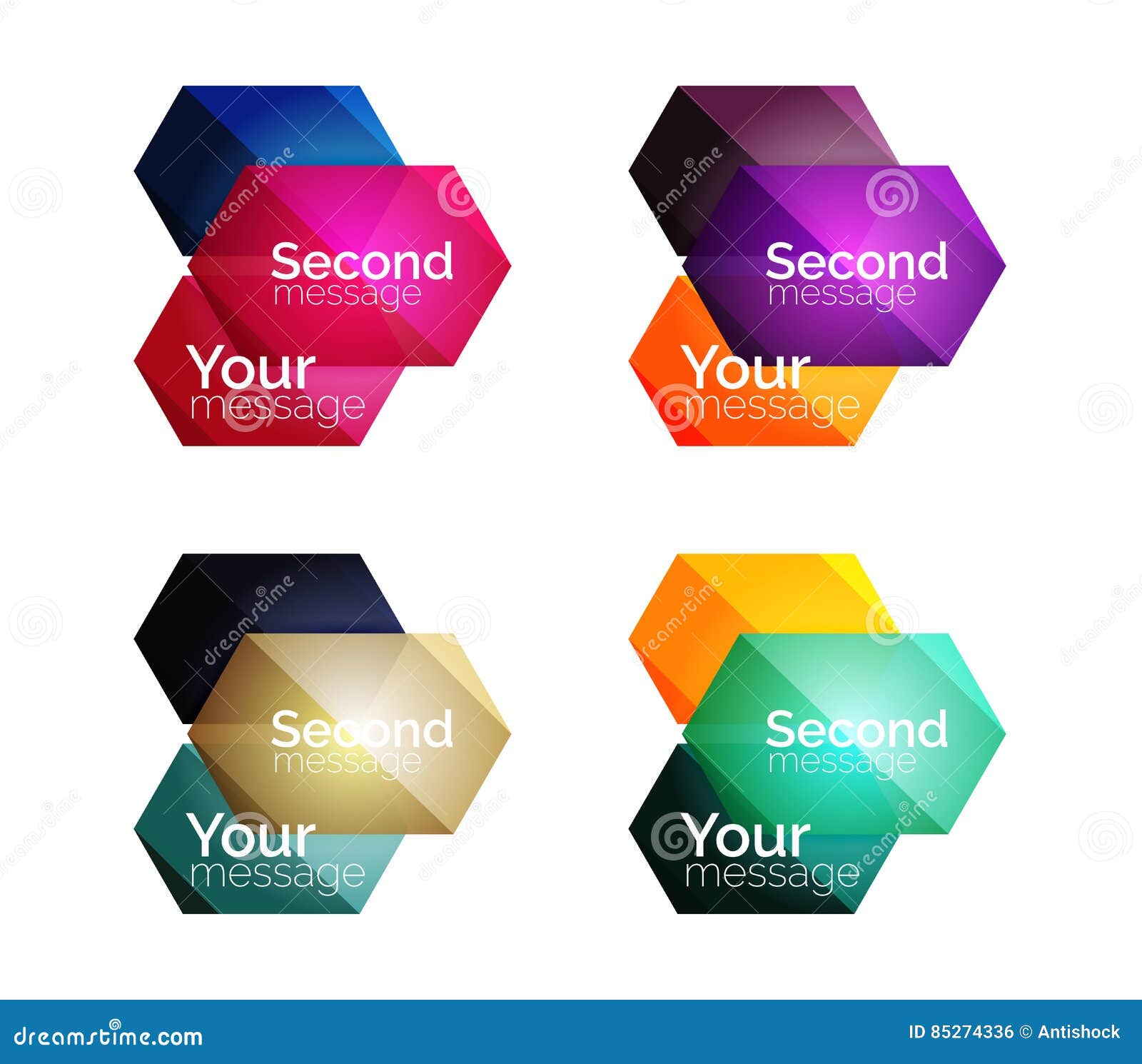 Vector Shiny Blank Web Option Boxes Stock Vector - Illustration of ...