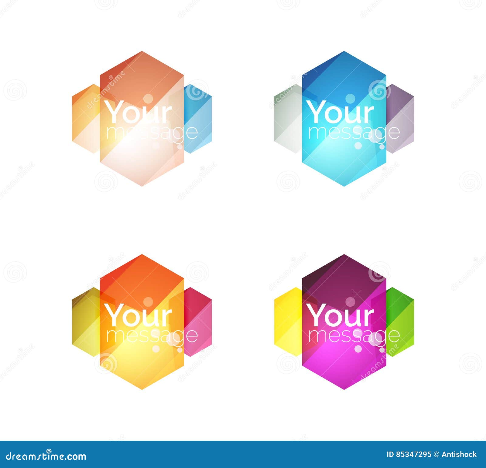Vector Shiny Blank Web Option Boxes Stock Vector - Illustration of ...