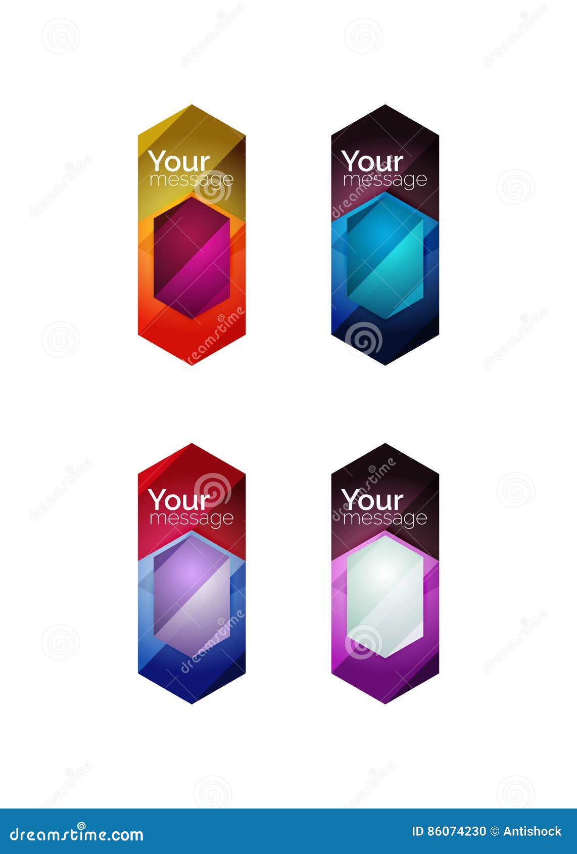 Vector Shiny Blank Web Option Boxes Stock Vector - Illustration of ...