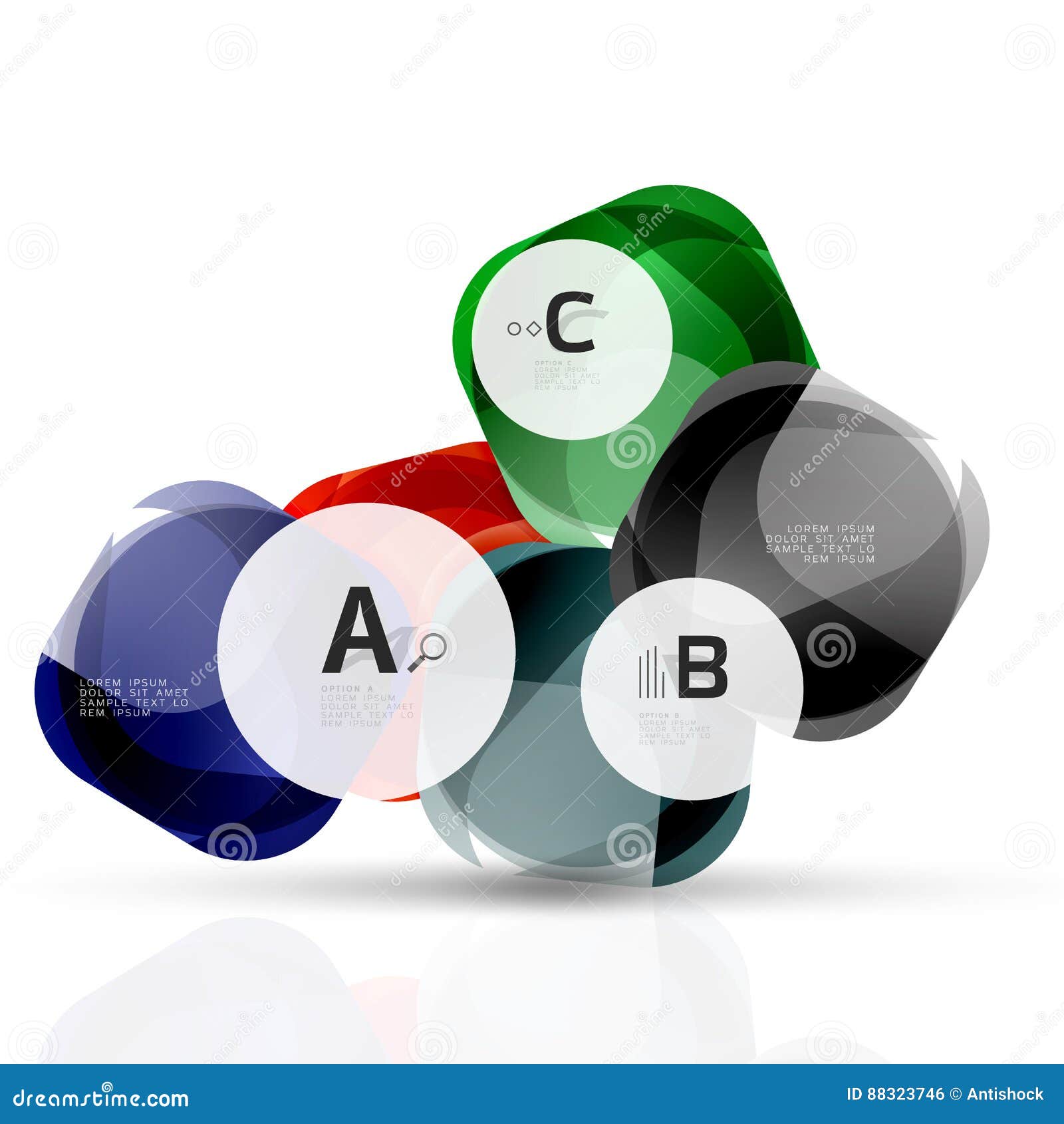 Vector Shiny Blank Web Option Boxes Stock Illustration - Illustration ...