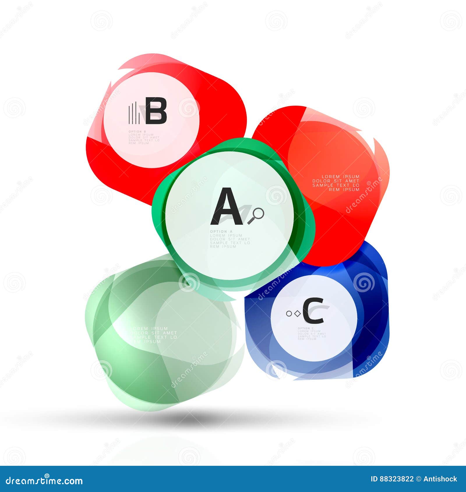 Vector Shiny Blank Web Option Boxes Stock Illustration - Illustration ...