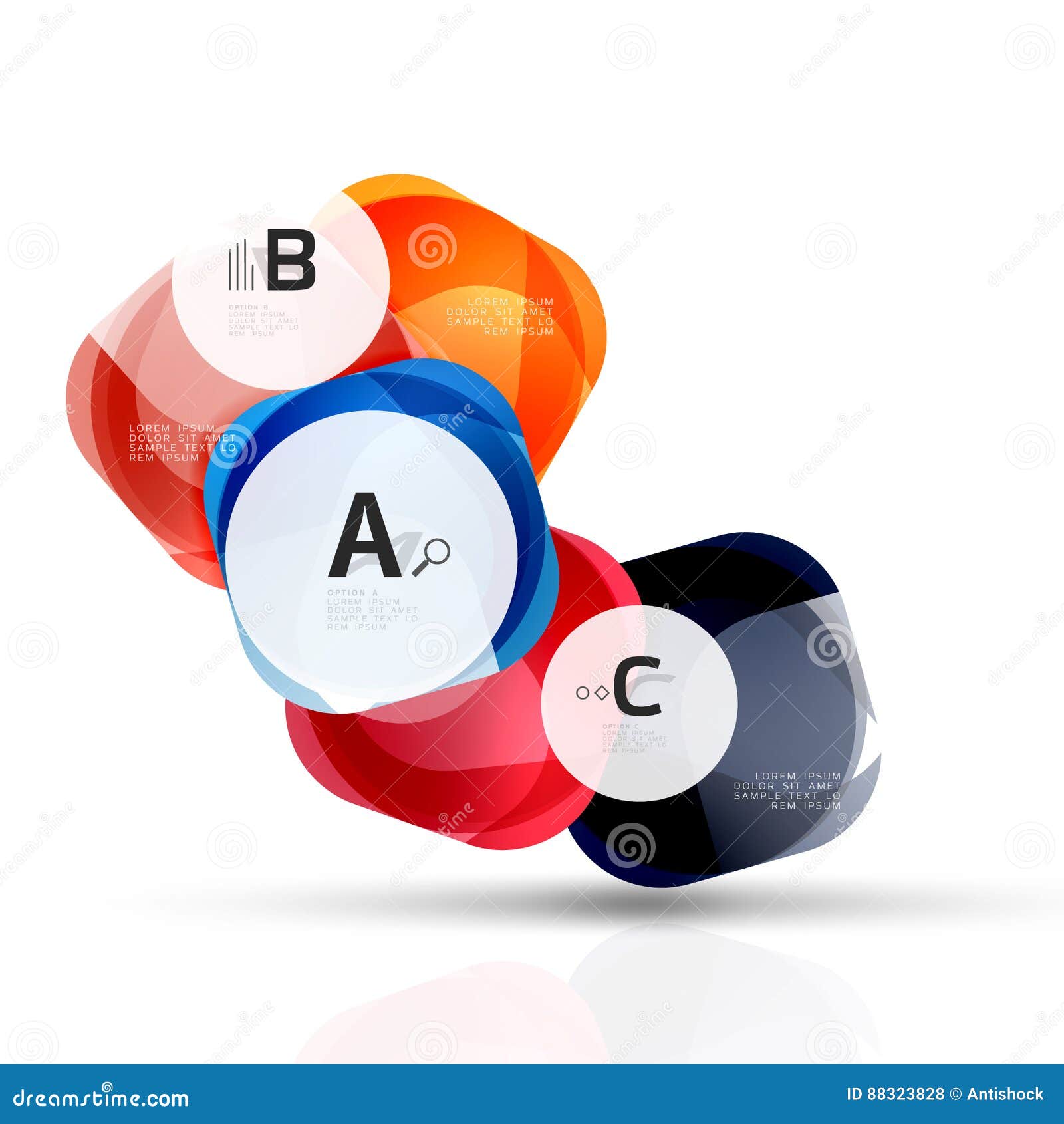 Vector Shiny Blank Web Option Boxes Stock Illustration - Illustration ...