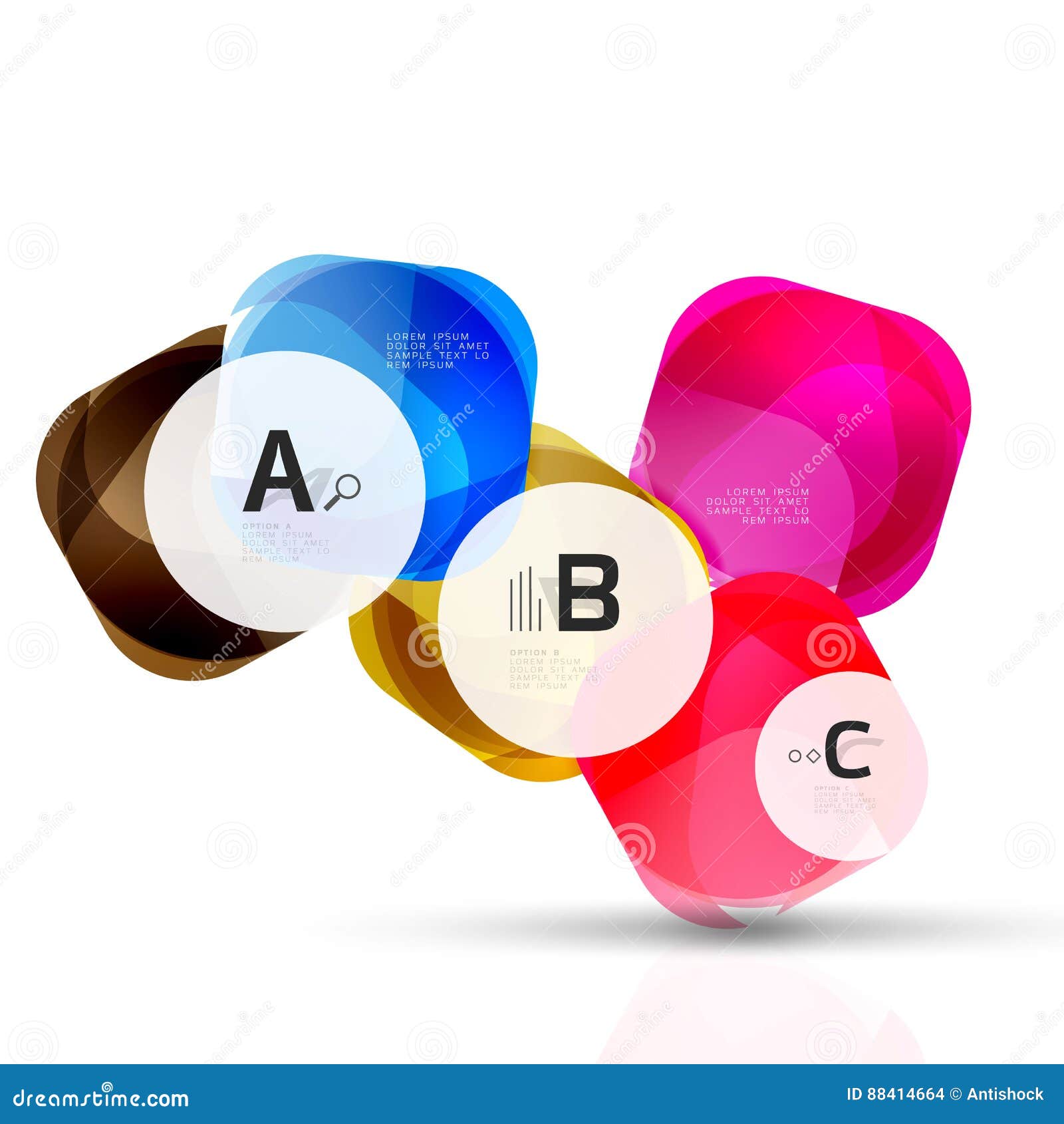 Vector Shiny Blank Web Option Boxes Stock Illustration - Illustration ...