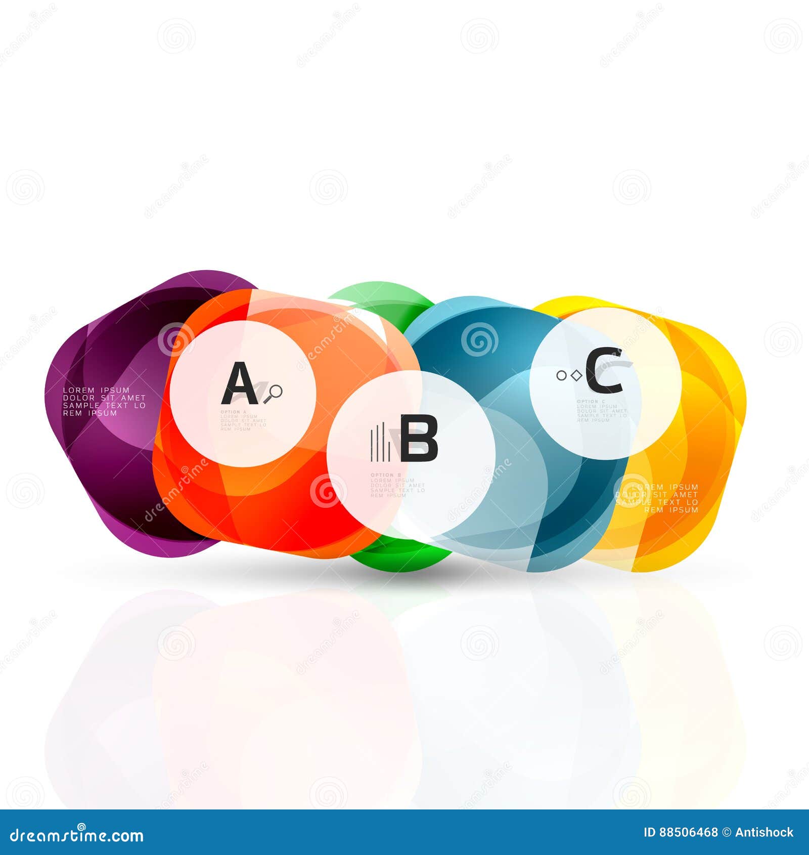 Vector Shiny Blank Web Option Boxes Stock Illustration - Illustration ...