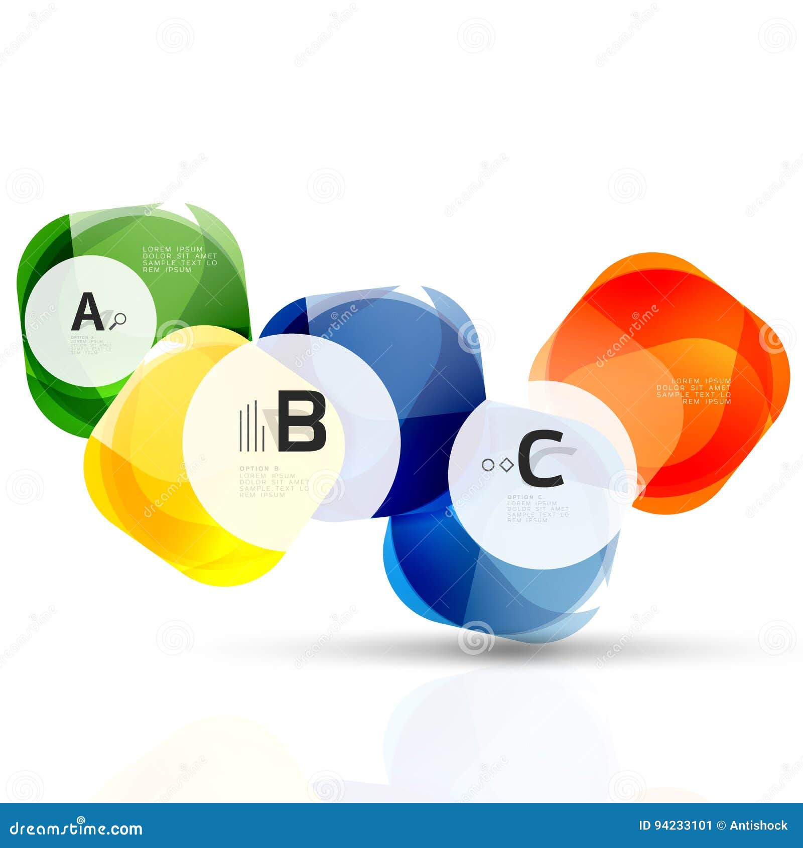 Vector Shiny Blank Web Option Boxes Stock Vector - Illustration of ...