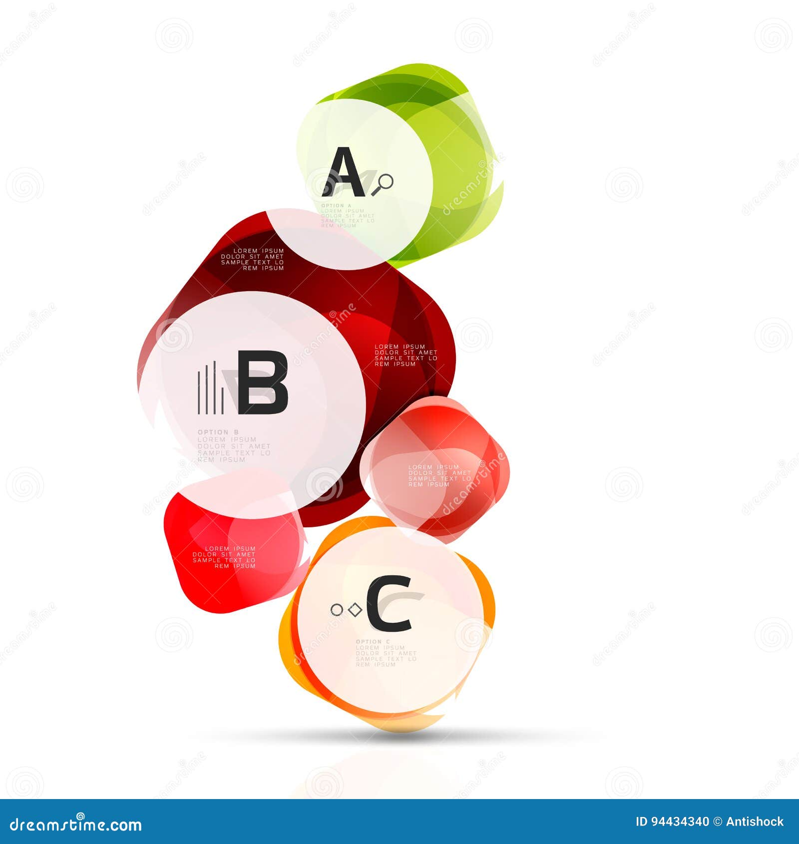 Vector Shiny Blank Web Option Boxes Stock Vector - Illustration of ...