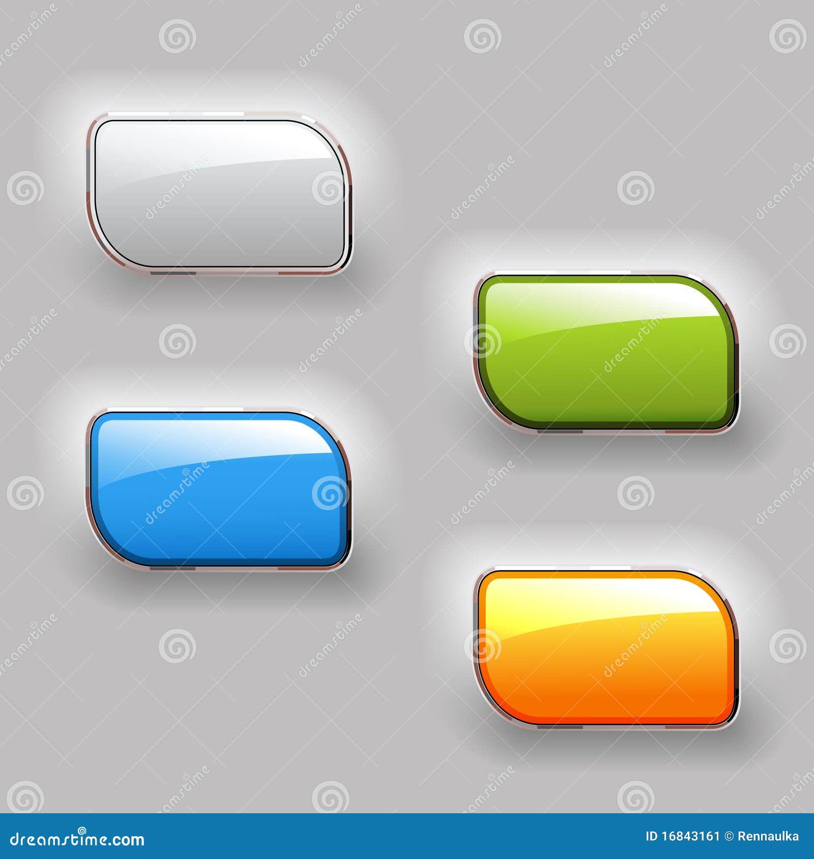 Vector shiny color buttons stock vector. Illustration of button - 16843161