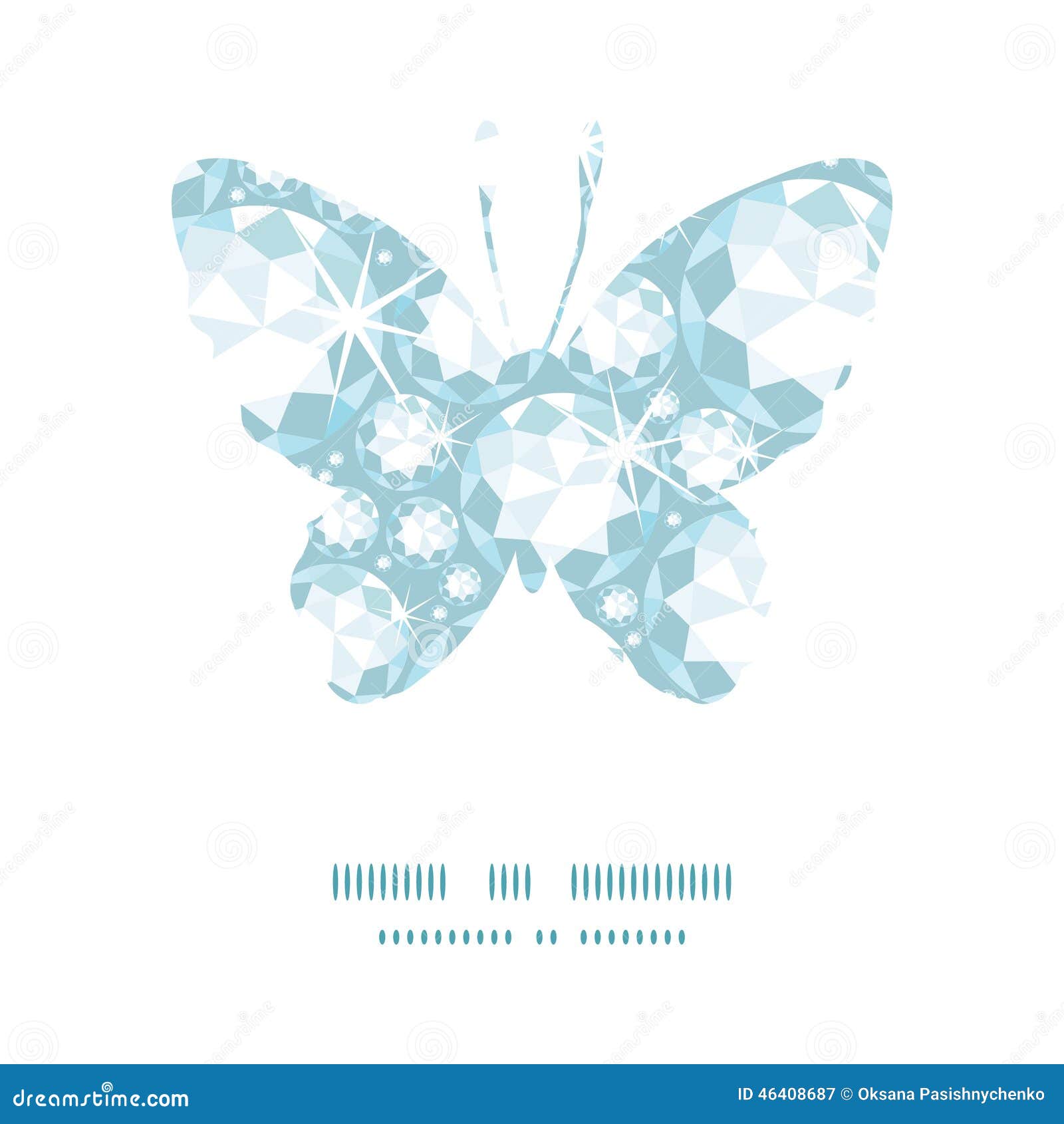 Butterfly Diamonds On A Transparent Background Sparkles. Cartoon Vector ...