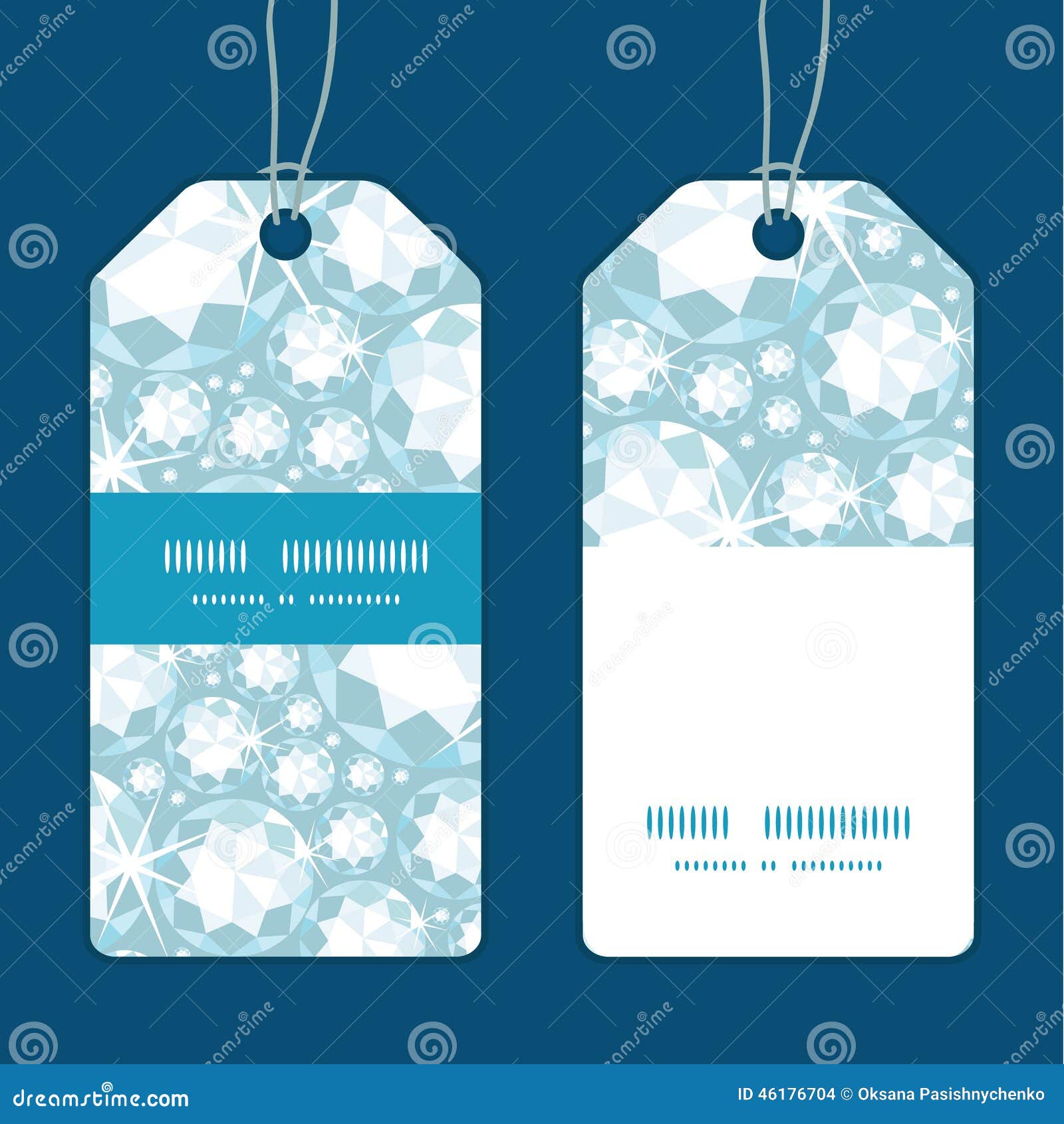 Vector Shiny Diamonds Vertical Stripe Frame Stock Vector - Illustration ...