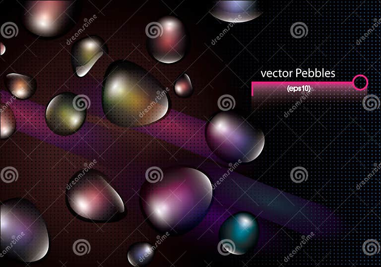 Vector shiny pebbles stock illustration. Illustration of glossy - 19847018