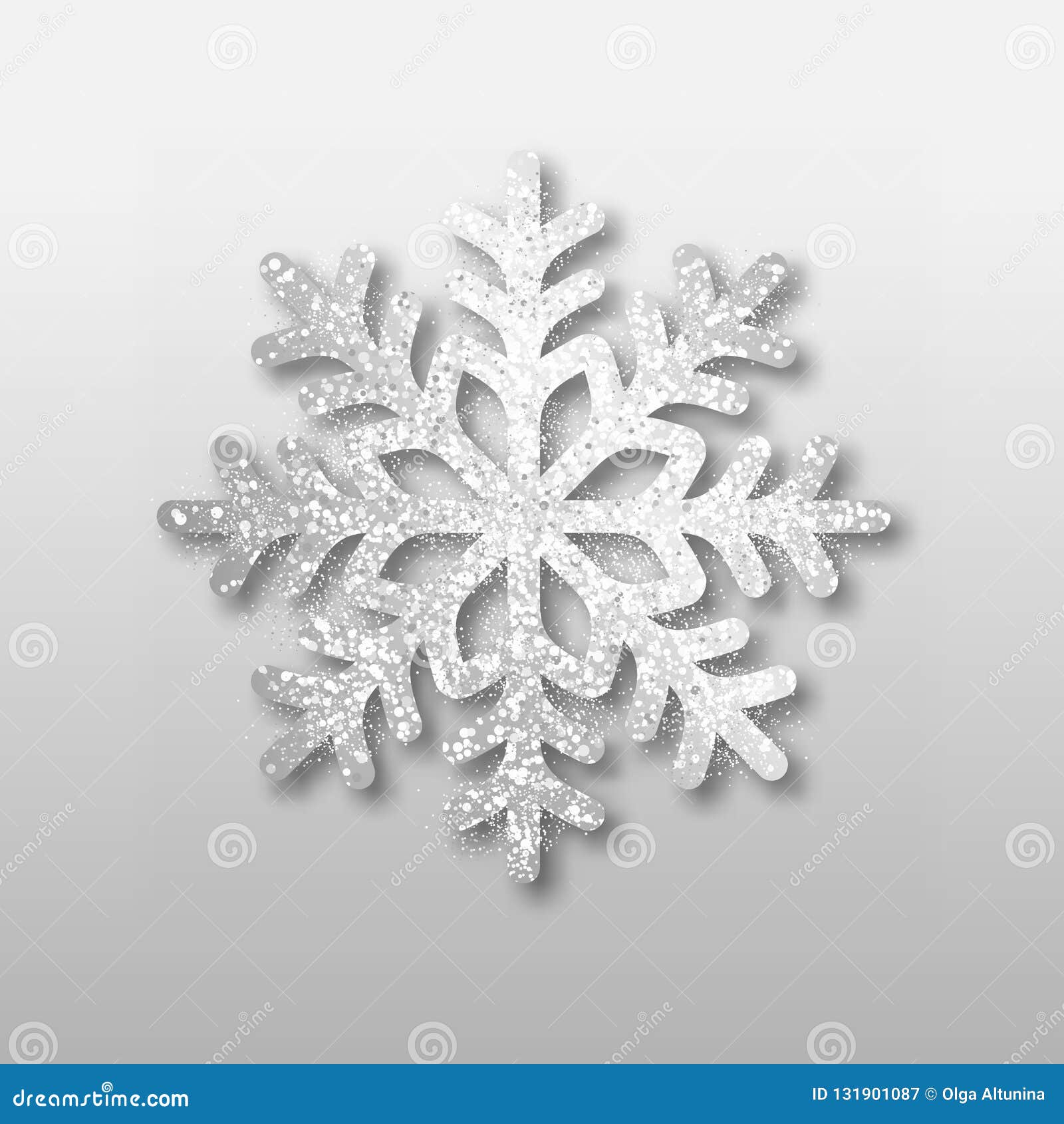 Vector Shiny Silver Snowflake Stock Vector - Illustration of christmas ...