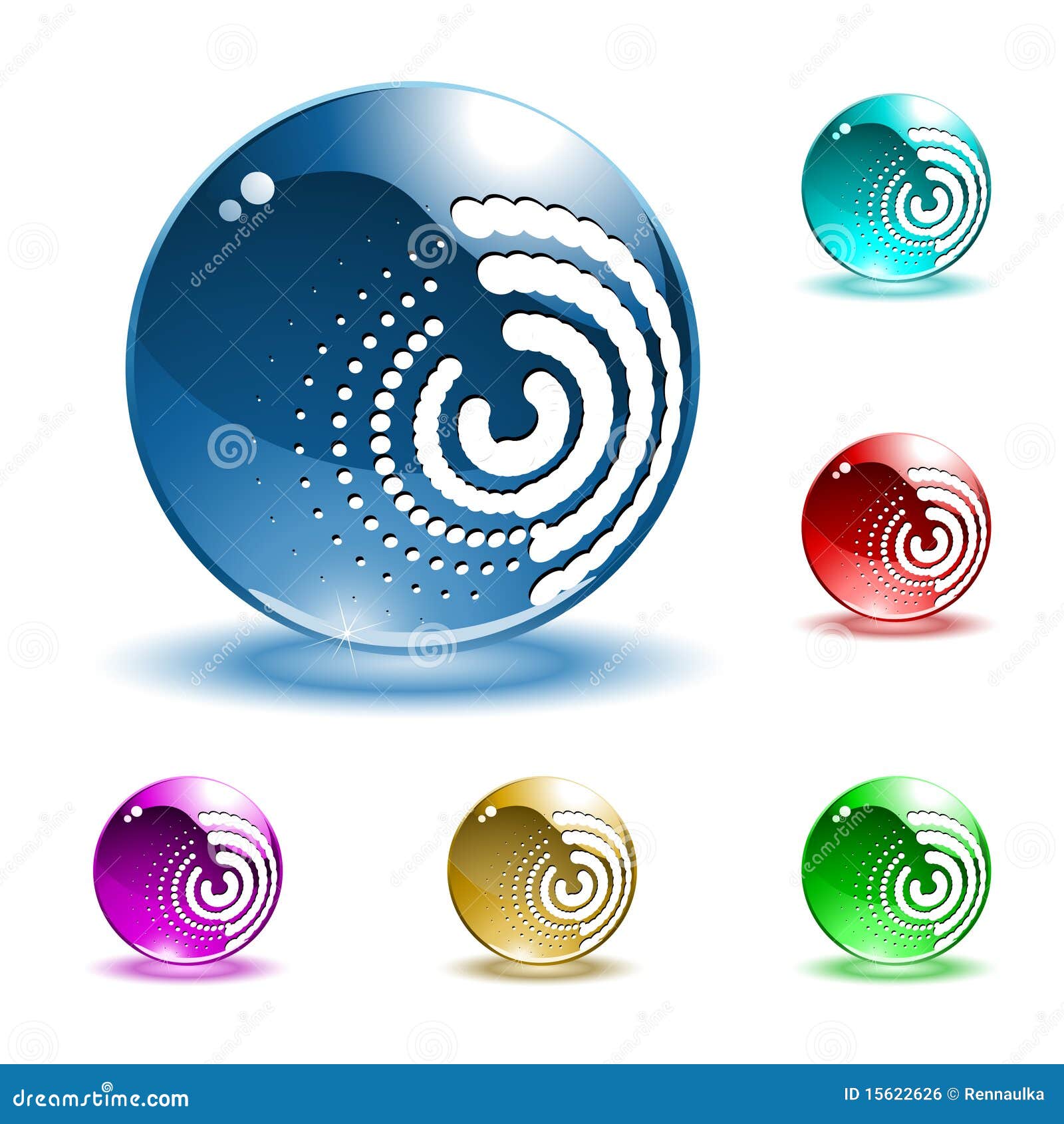 Vector shiny spheres stock vector. Illustration of icon - 15622626