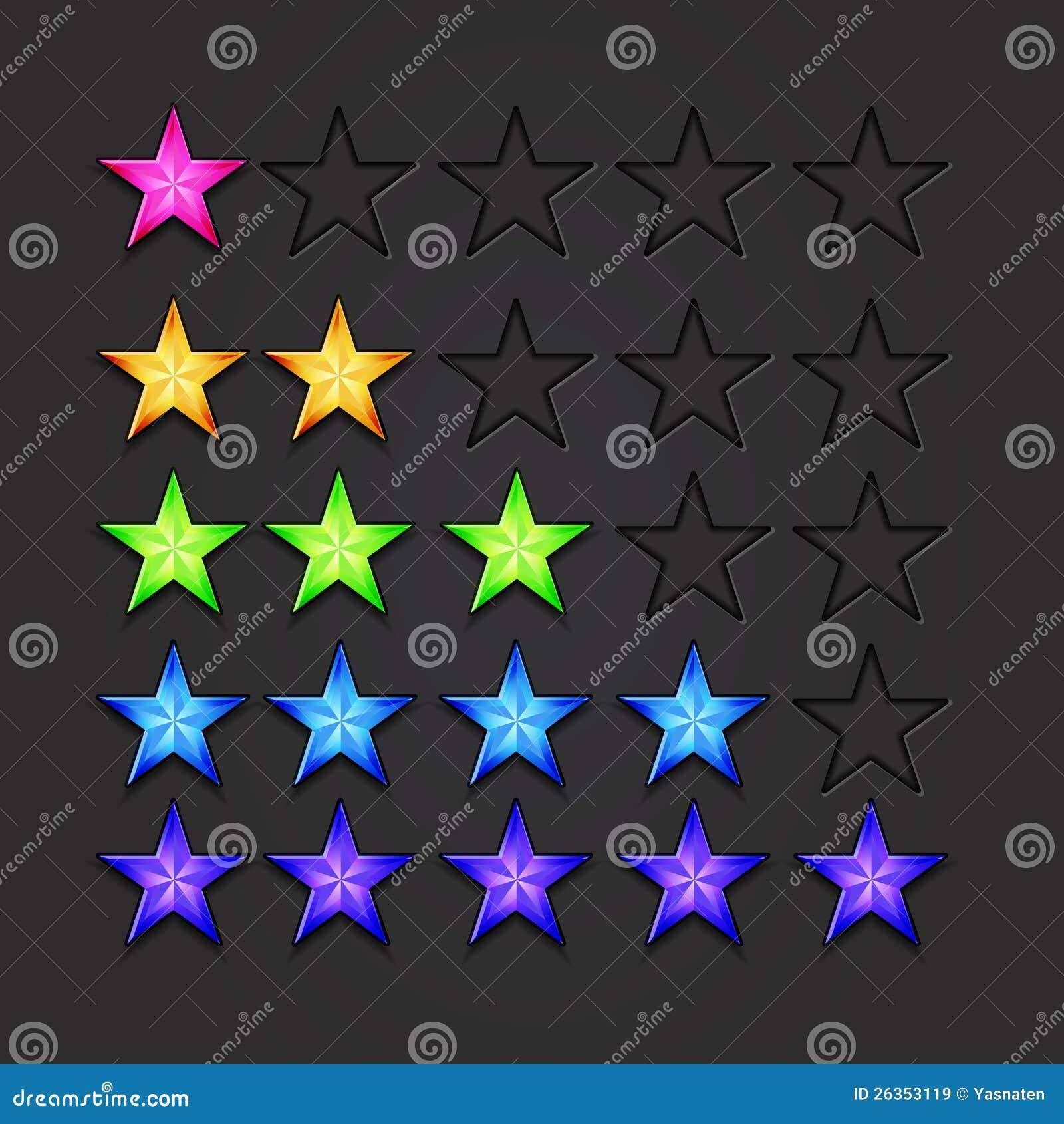 Vector shiny stars stock illustration. Illustration of menu - 26353119