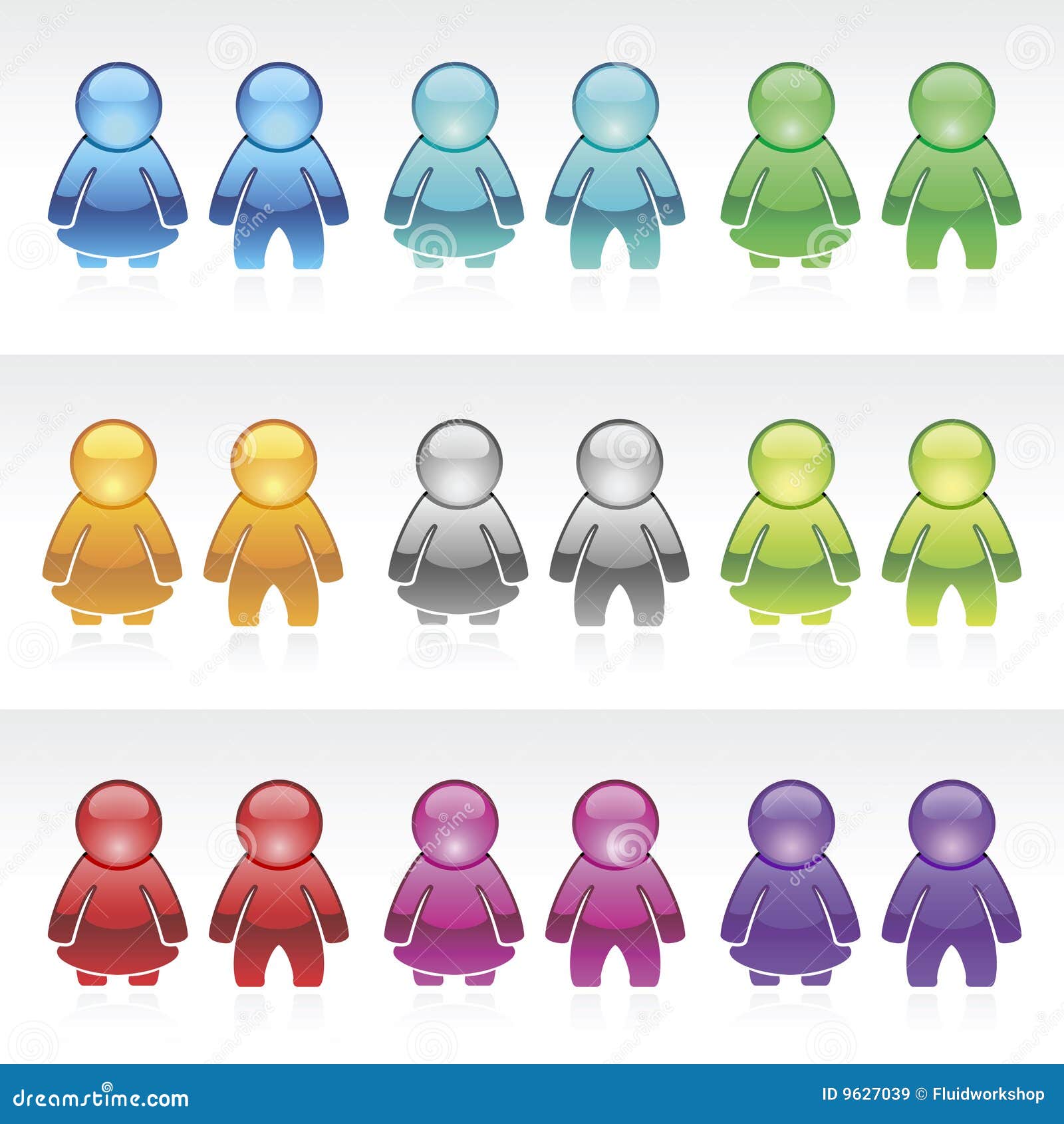 Vector Shiny Users stock vector. Illustration of build - 9627039