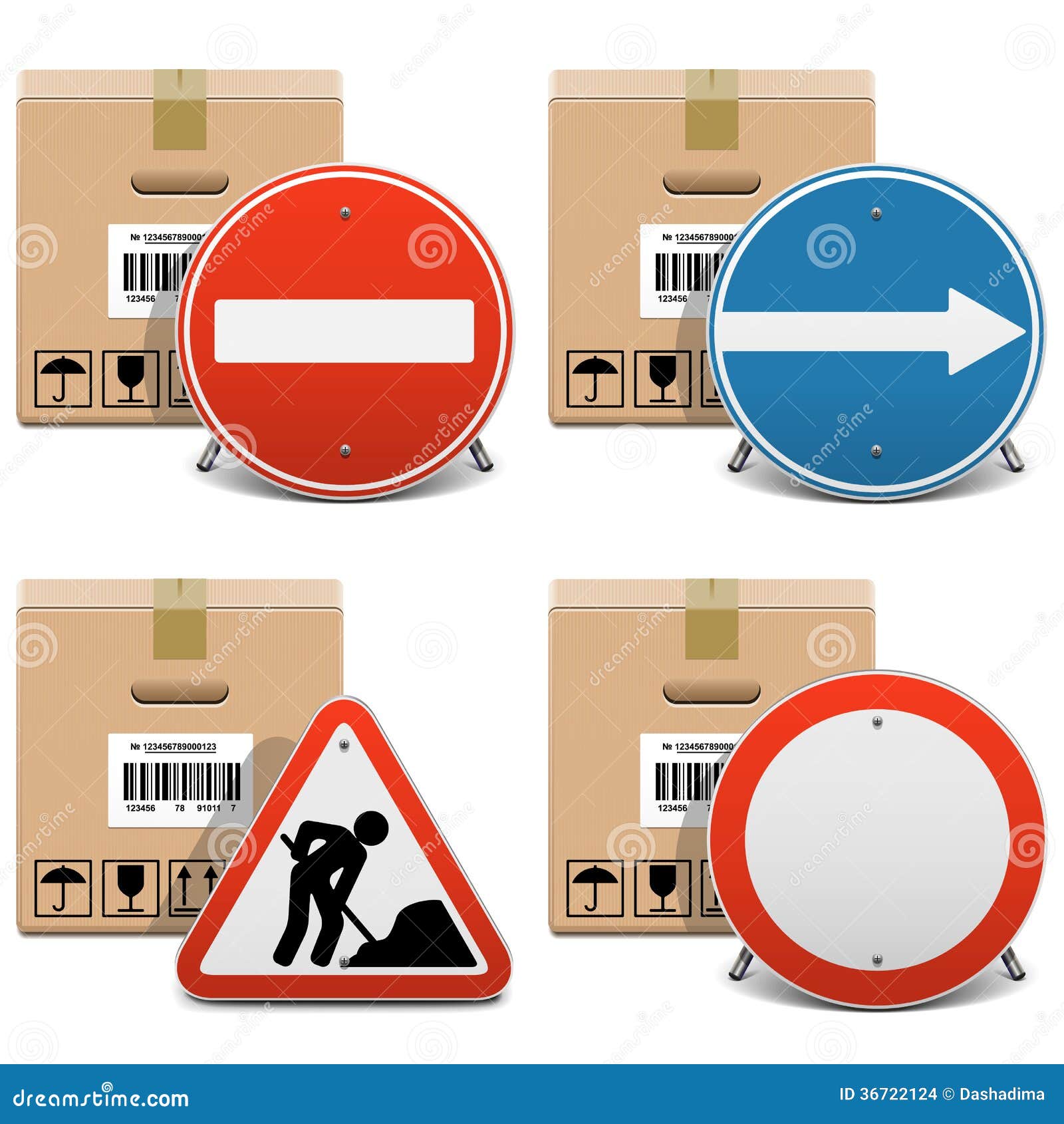 Vector Shipment Icons Set 23 Stock Vector - Illustration of customs ...