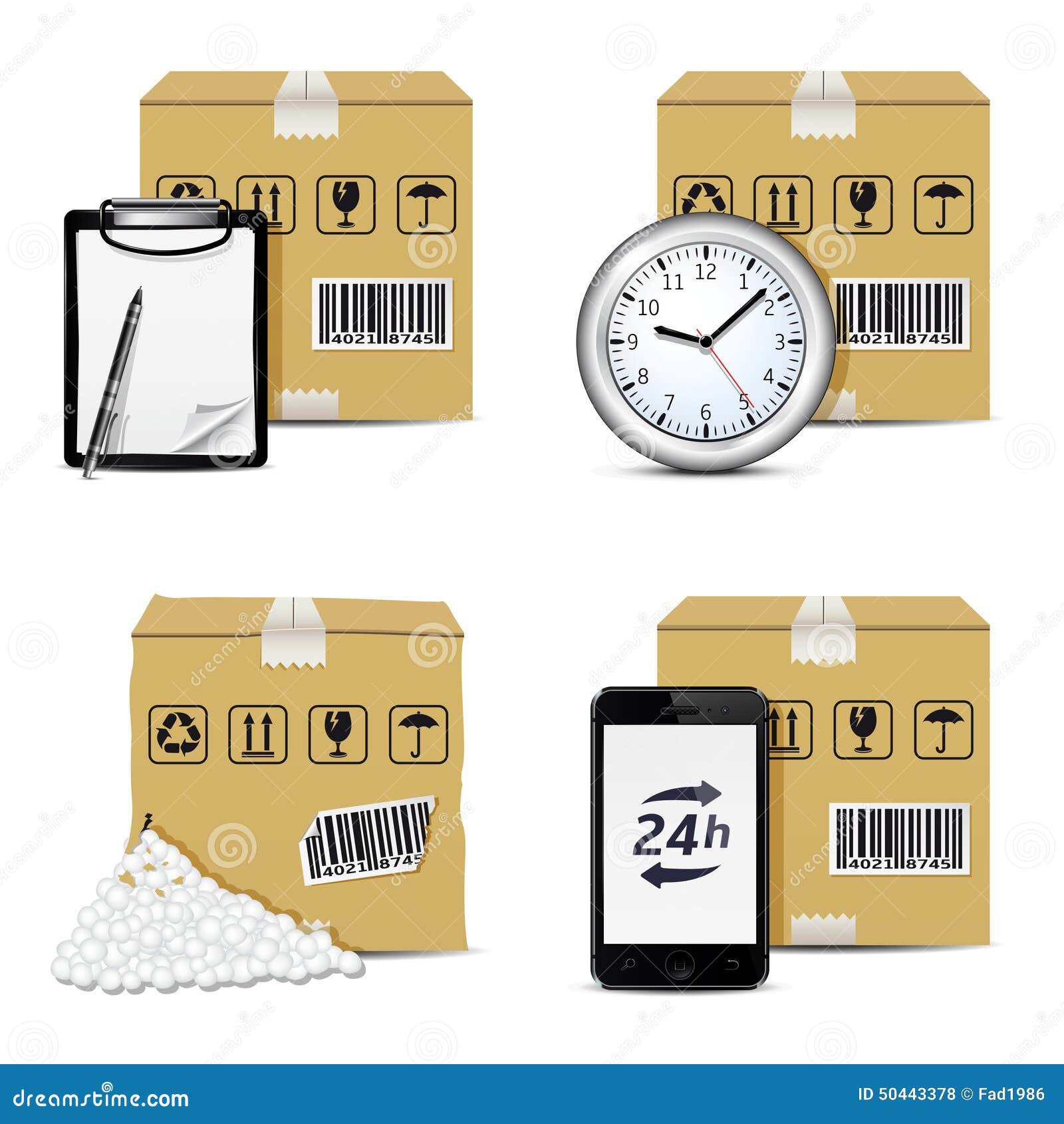 Vector Shipment Icons. Set 2 Stock Vector - Illustration of global ...