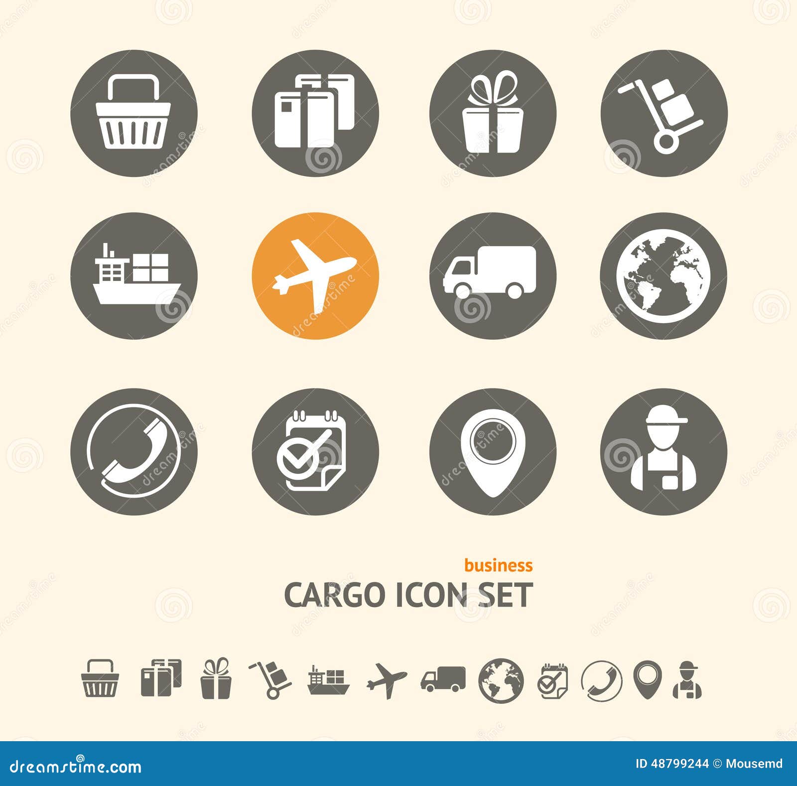 Vector Shipping, Logistics And Cargo Icon Set | CartoonDealer.com #49417158
