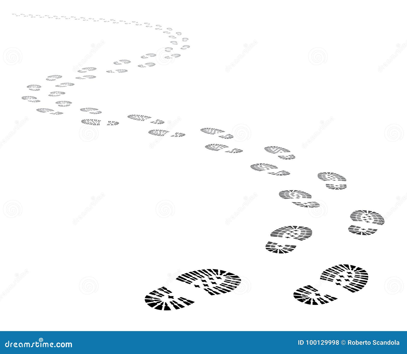 Vector Shoe Tracks Footpath Stock Vector - Illustration of vector ...
