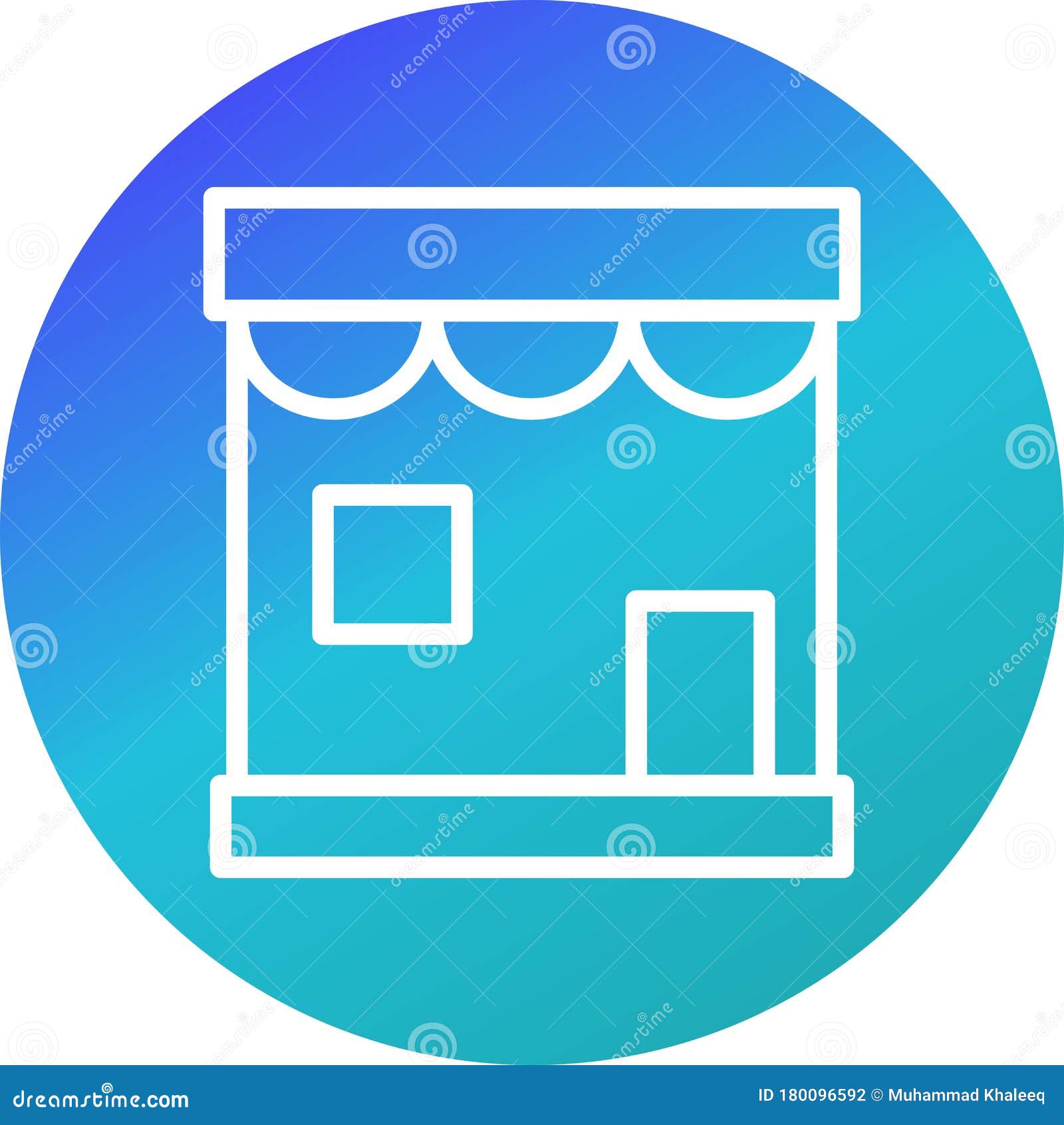 Vector Shop Icon for Personal and Commercial Use. Stock Illustration ...