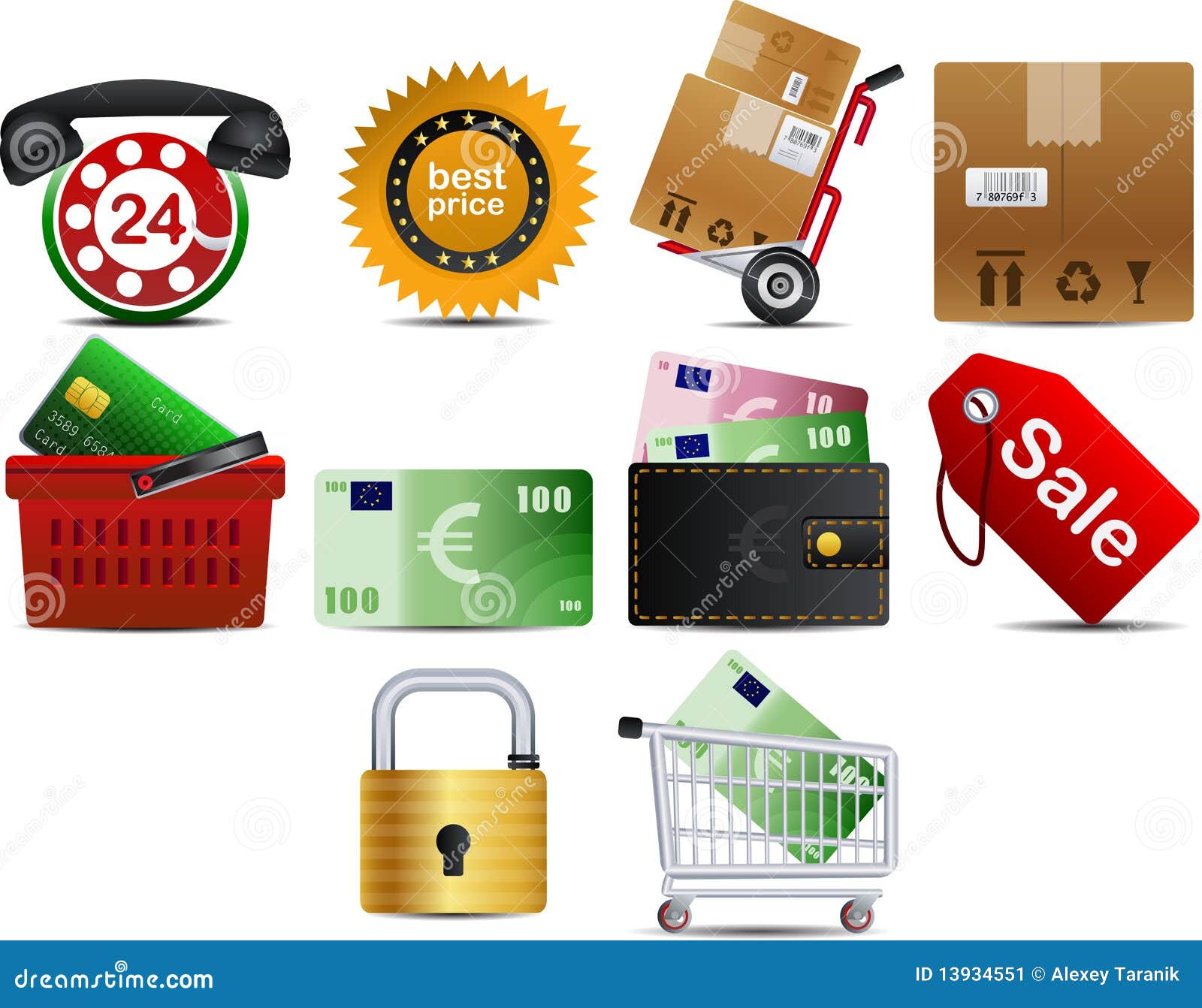 Vector Shoping icon part 1 stock vector. Illustration of delivery ...