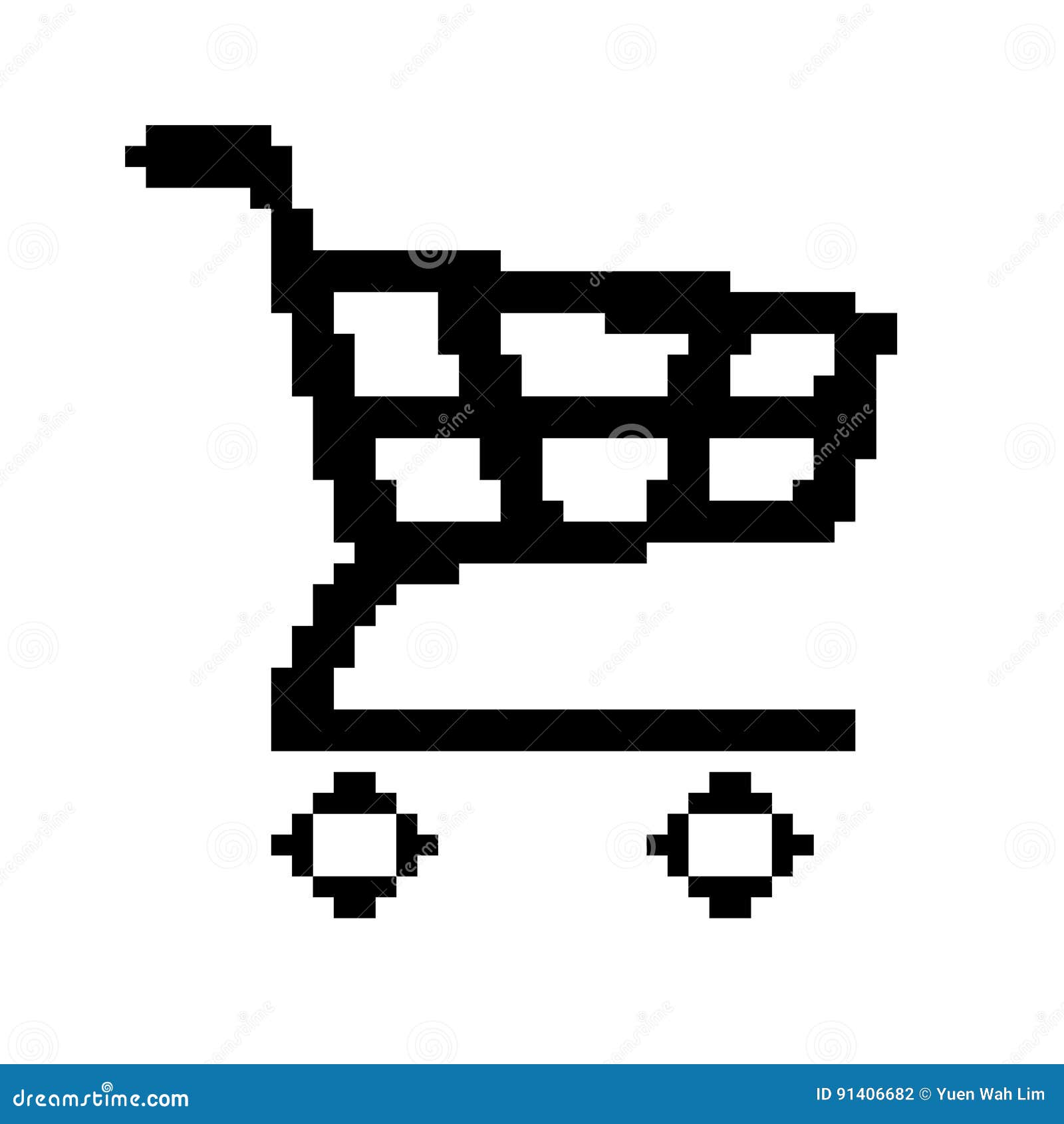 Vector of Shopping Cart 8 Bit Pixel. EPS8 . Stock Vector - Illustration ...