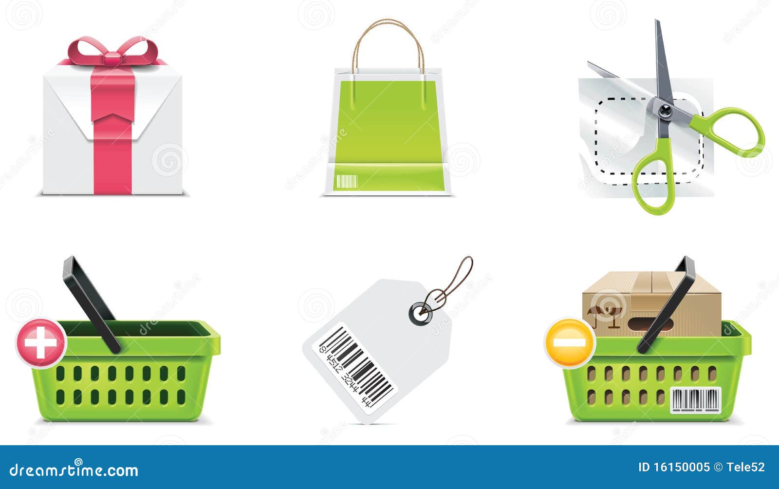 Vector Shopping Icon Set and Elements. Part 3 Stock Vector ...