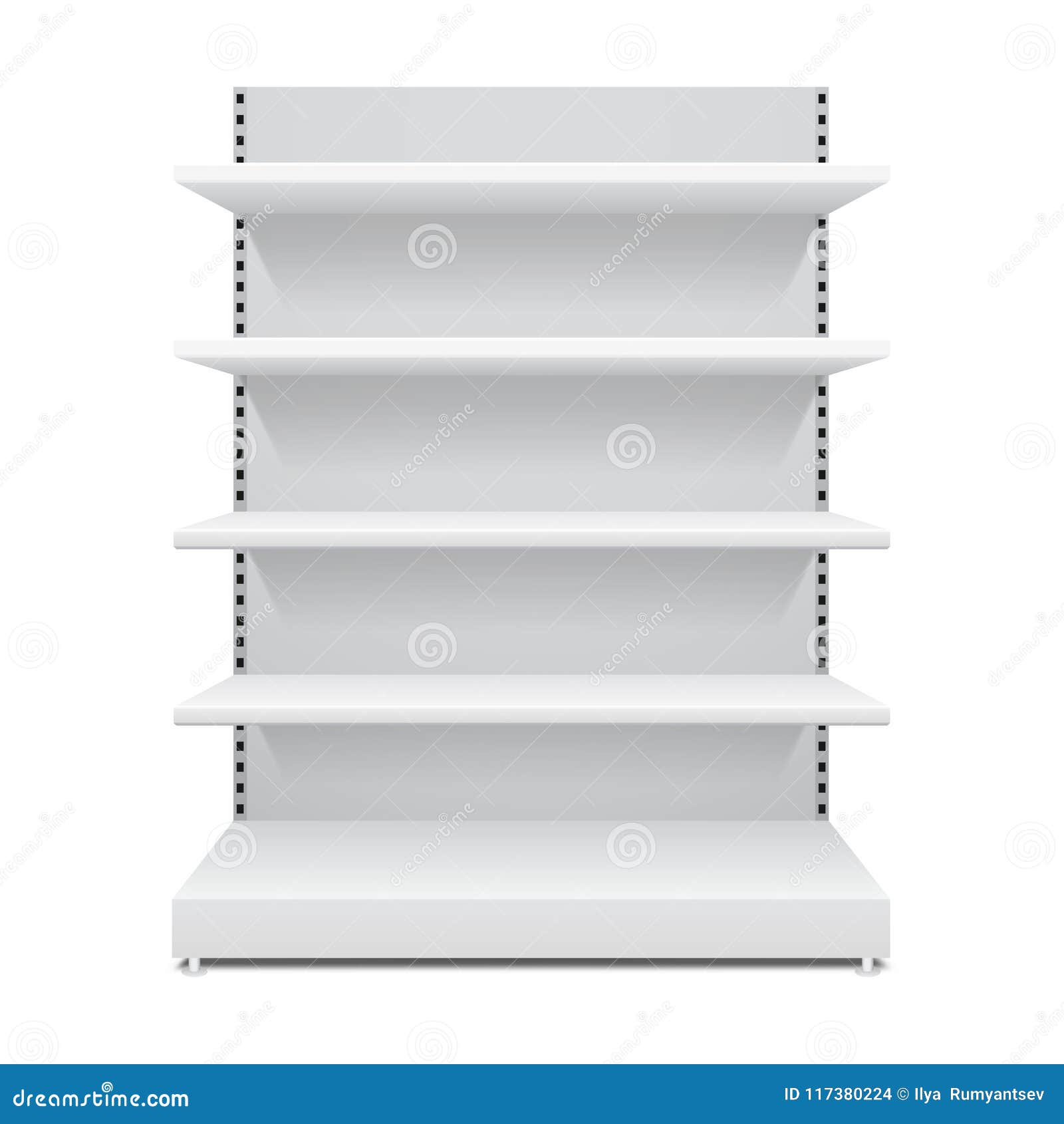 Vector Shopping Rack, Shelf Template Stock Vector - Illustration of ...