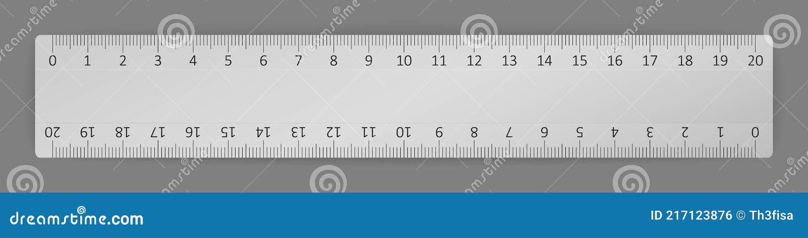 Vector metal ruler stock vector. Illustration of silhouette - 217123876