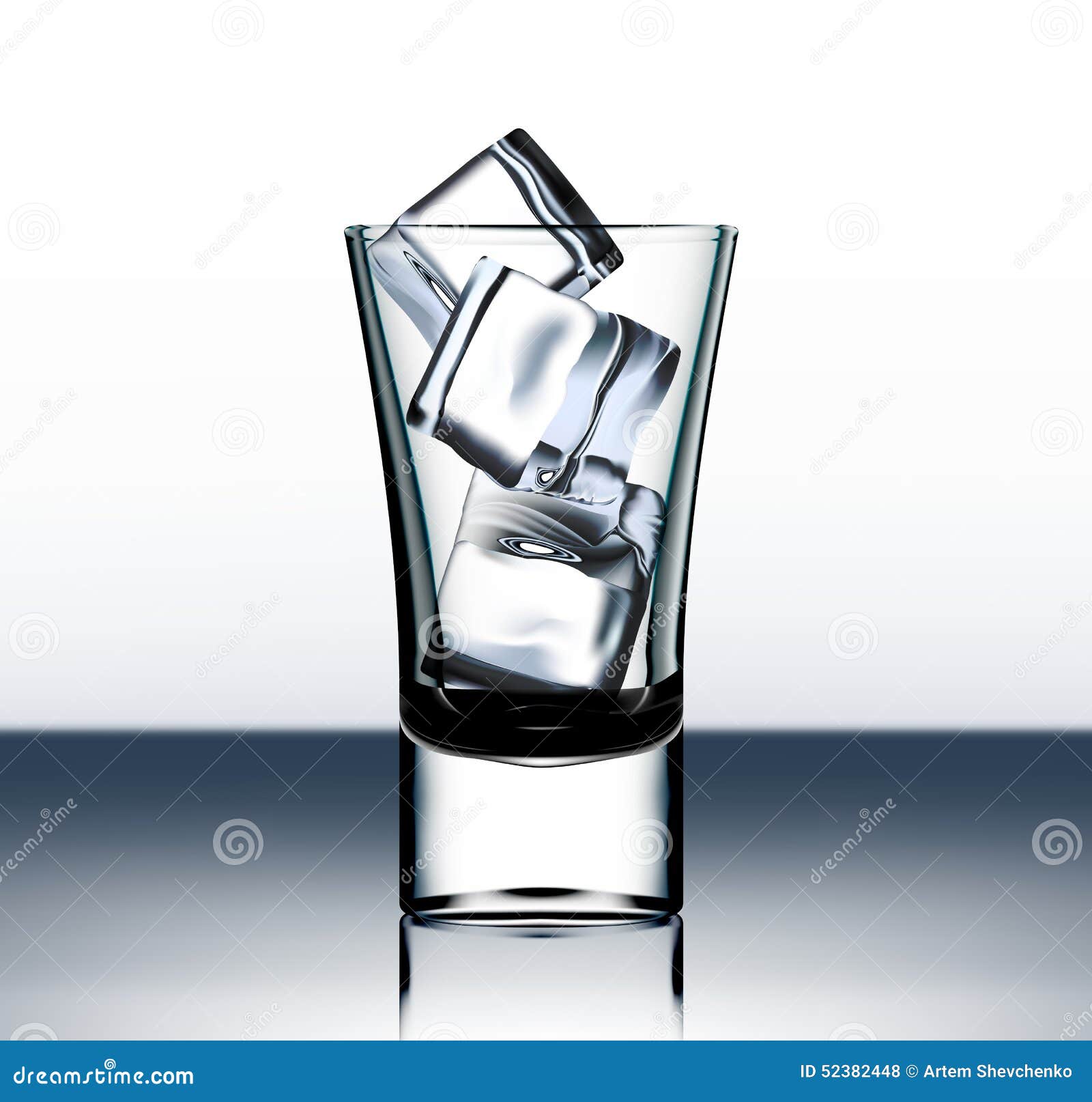 Vector shot glass stock vector. Illustration of clean - 52382448