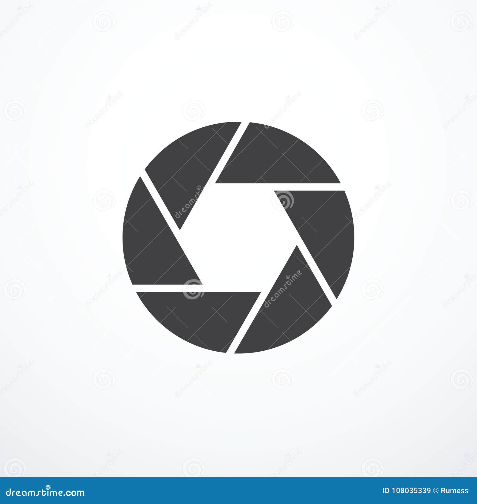 Vector Shutter Icon Stock Vector Illustration Of Design 108035339