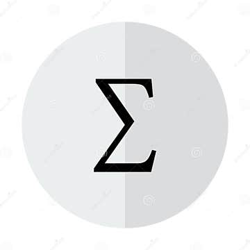 Vector sigma sign stock vector. Illustration of formula - 120059969