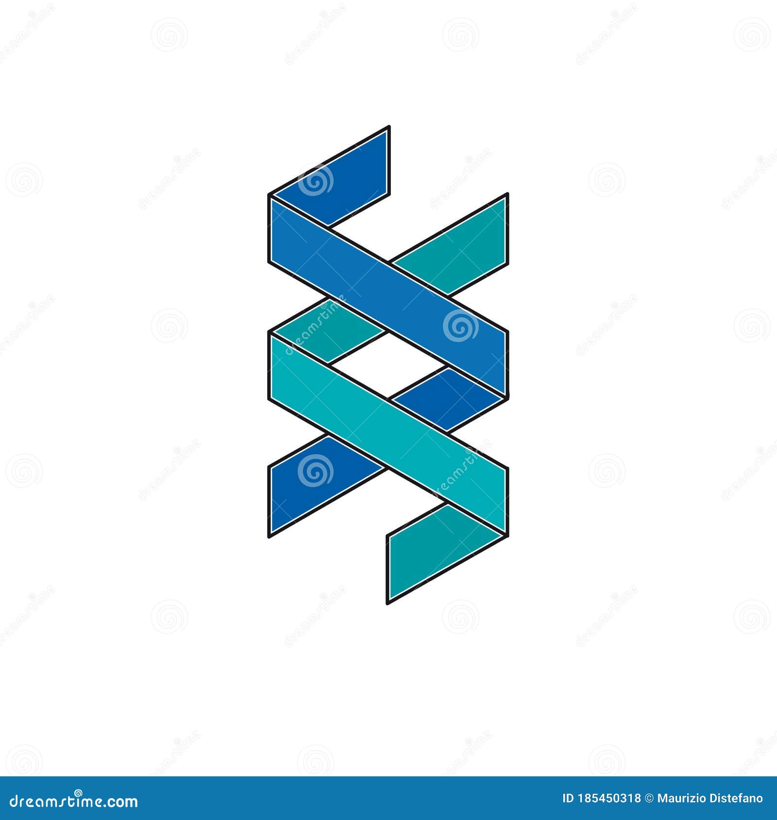 Abstract Genetics Science Vector Background With Dna Human Chromosome ...