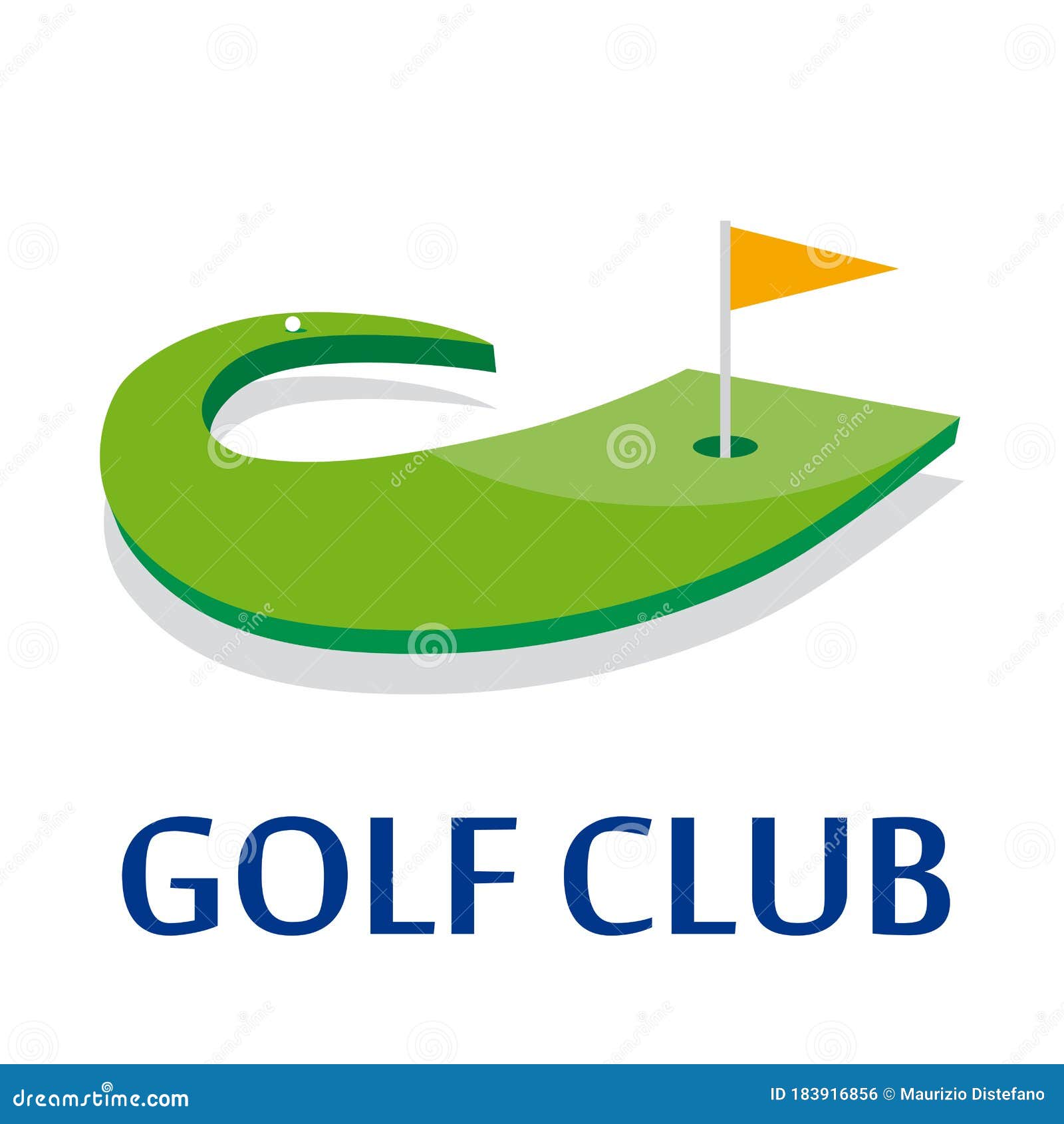 Vector Sign Abstract Golf Club Stock Illustration - Illustration of ...