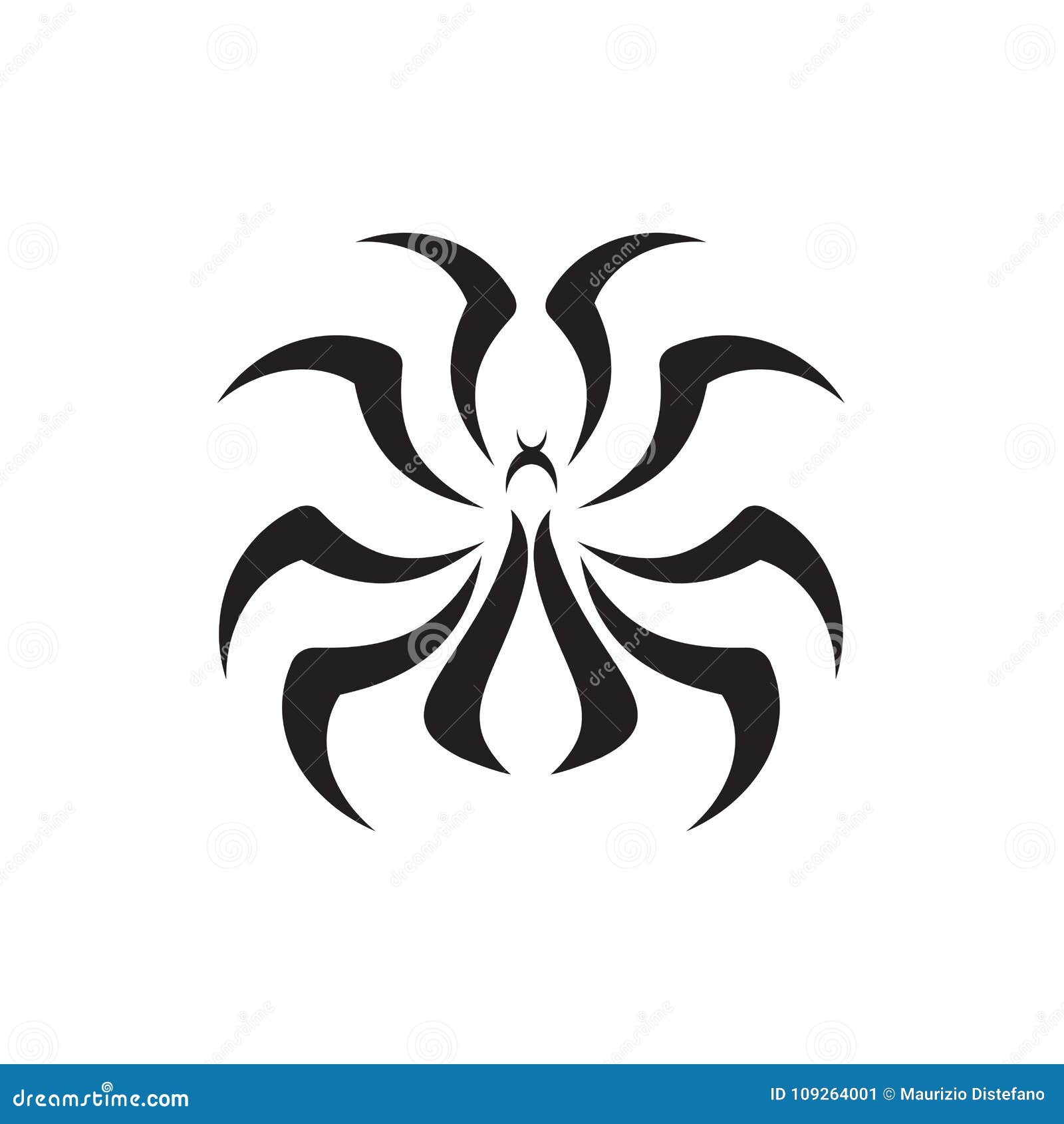 Vector Sign Abstract Spider Stock Vector - Illustration of corporate ...