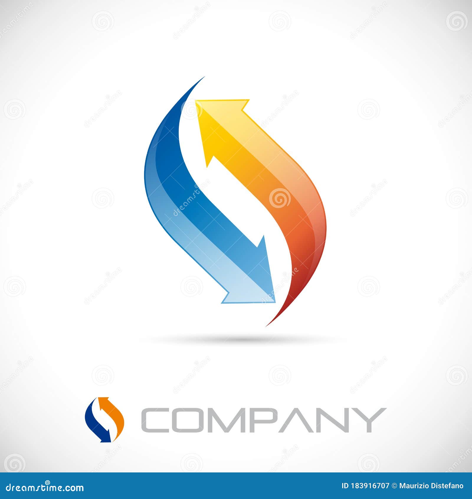 Vector Sign Air Conditioning, Two Arrow Stock Illustration ...