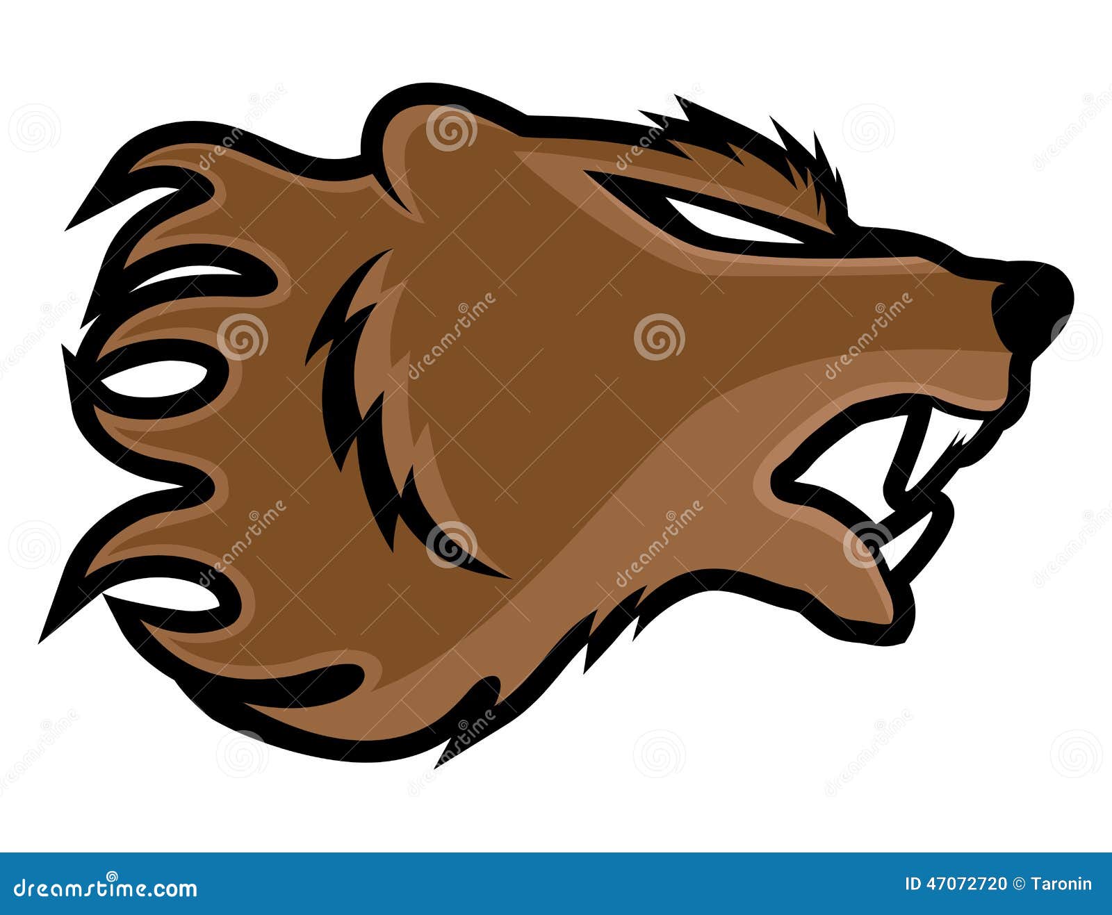Vector sign. Bear. stock vector. Illustration of grizzly - 47072720