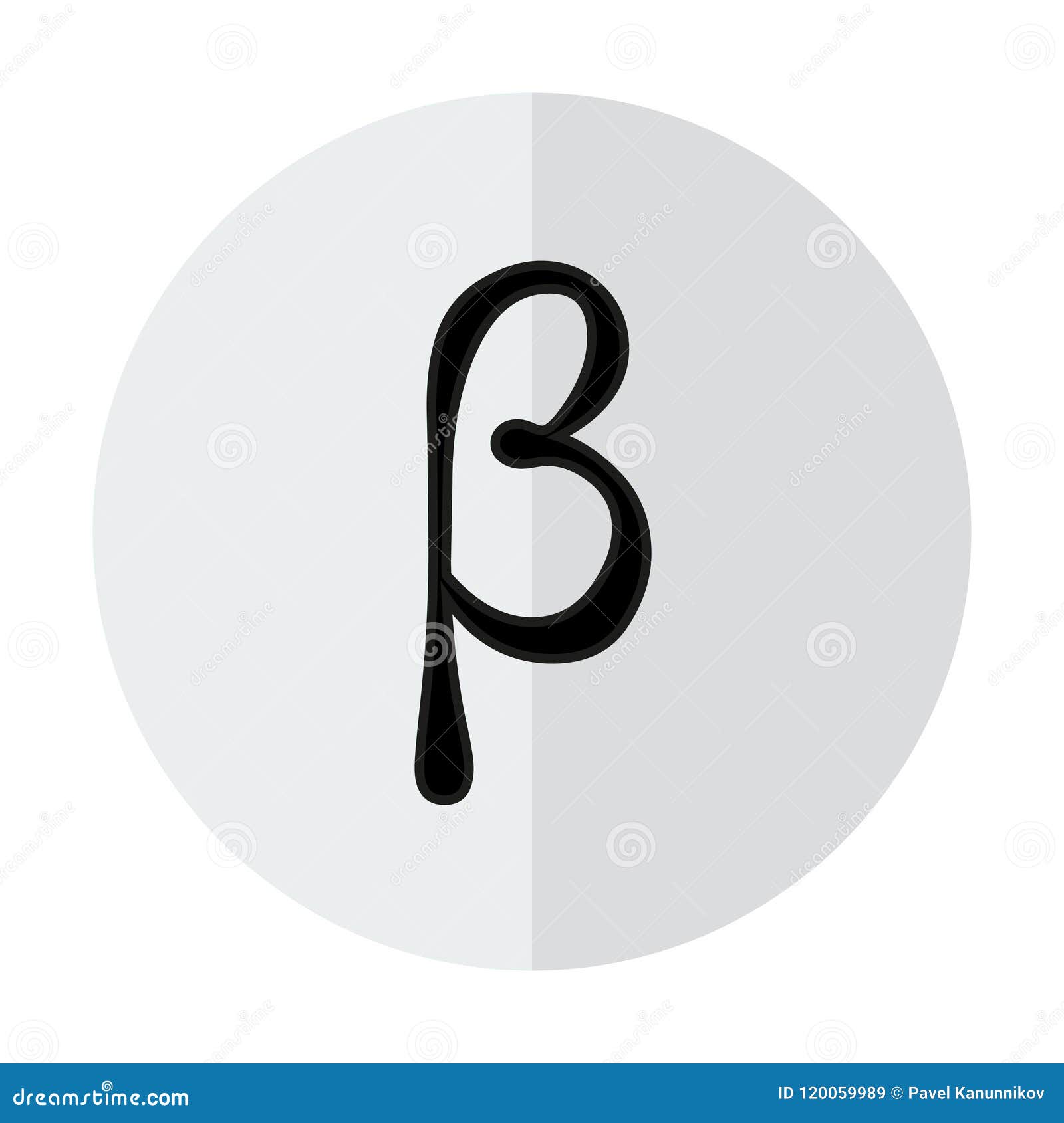 Vector sign Beta stock vector. Illustration of formula - 120059989