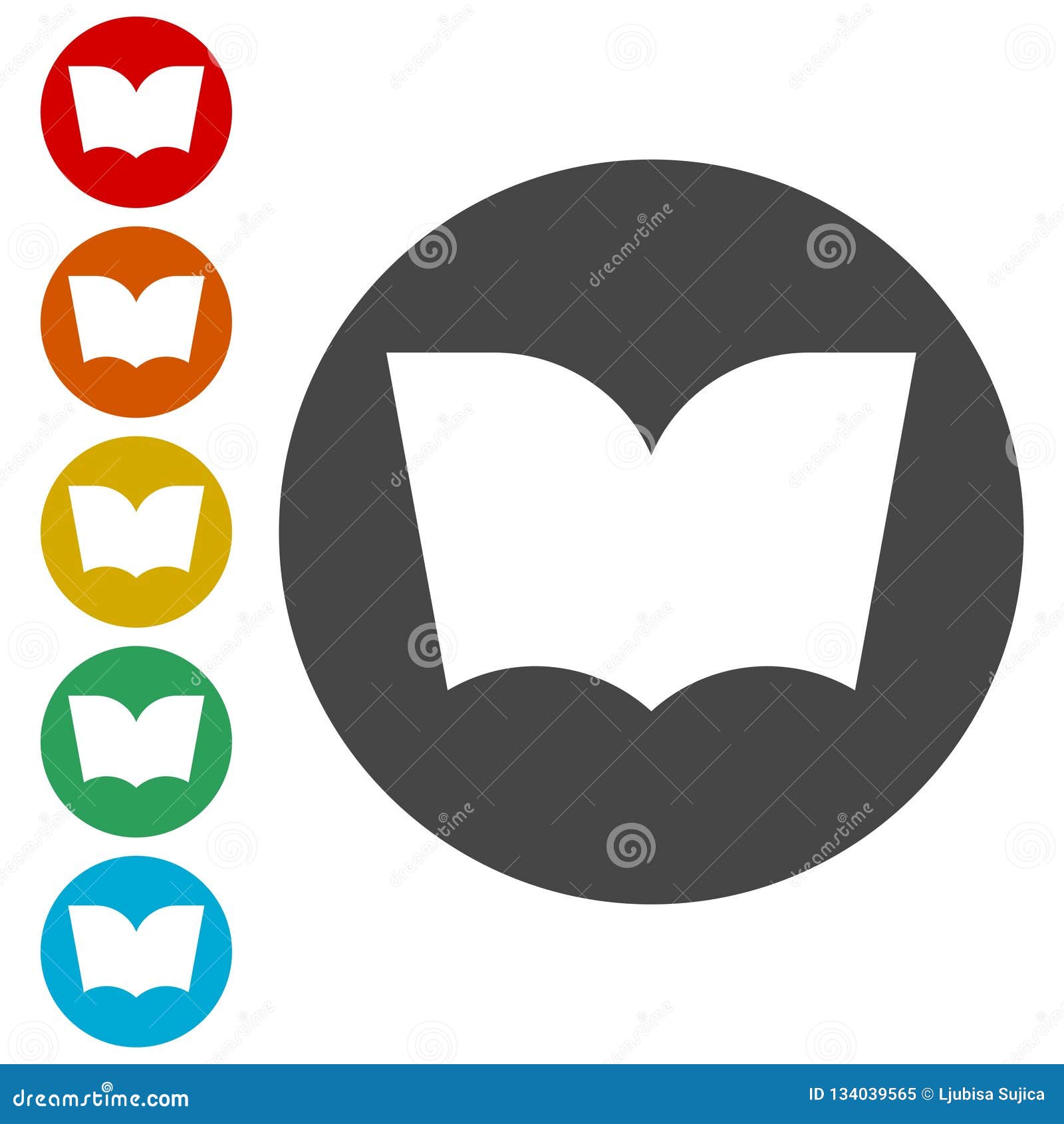 Vector sign book icon stock vector. Illustration of print - 134039565