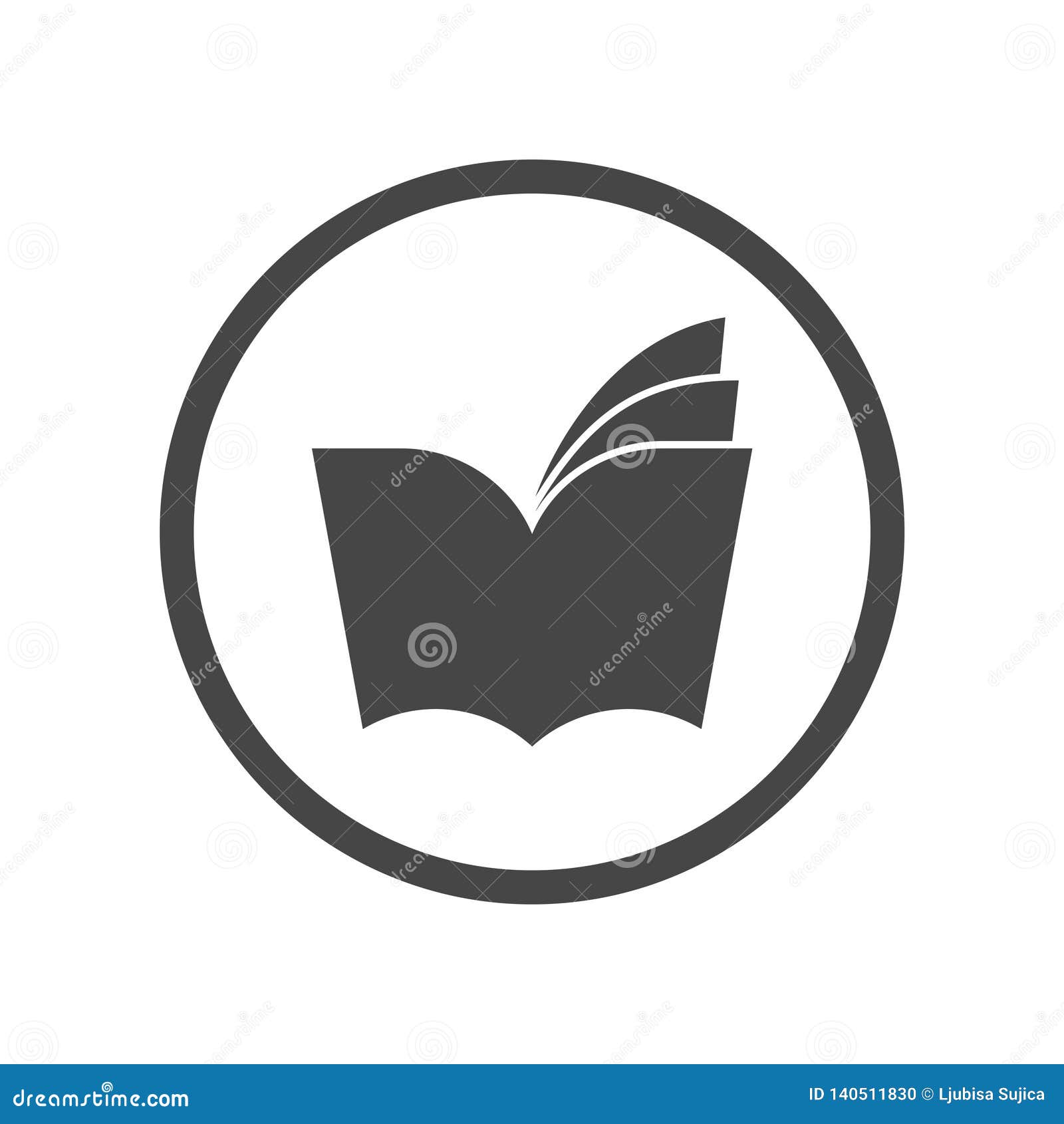 Vector sign book icon stock vector. Illustration of ebook - 140511830