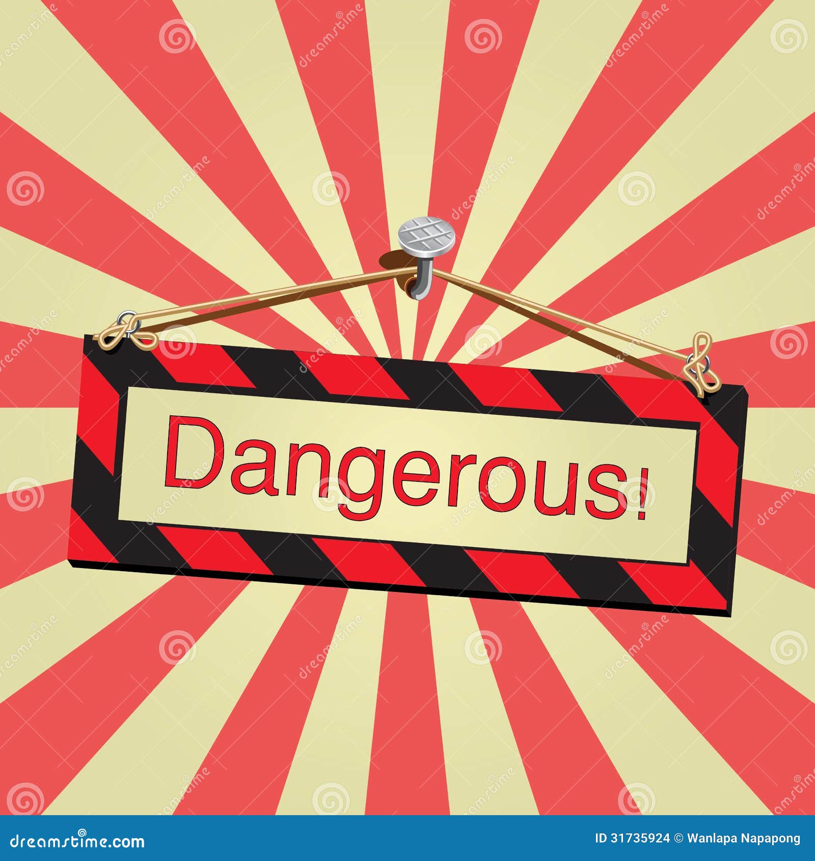 Vector sign dangerous stock illustration. Illustration of graphic ...