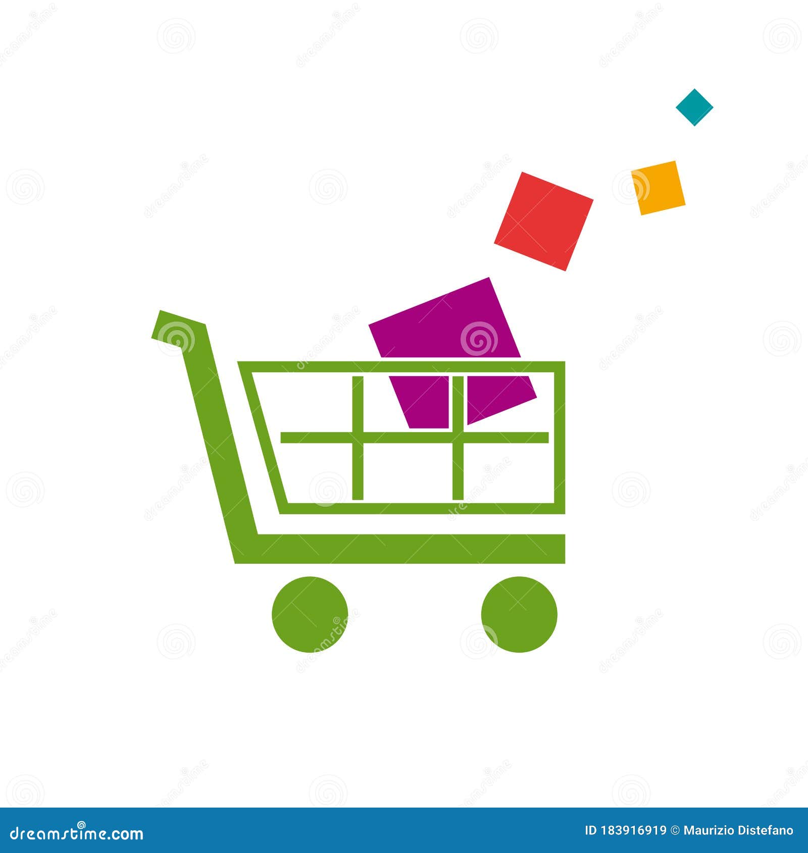 Vector Sign Discount. Shopping Cart Stock Illustration - Illustration ...