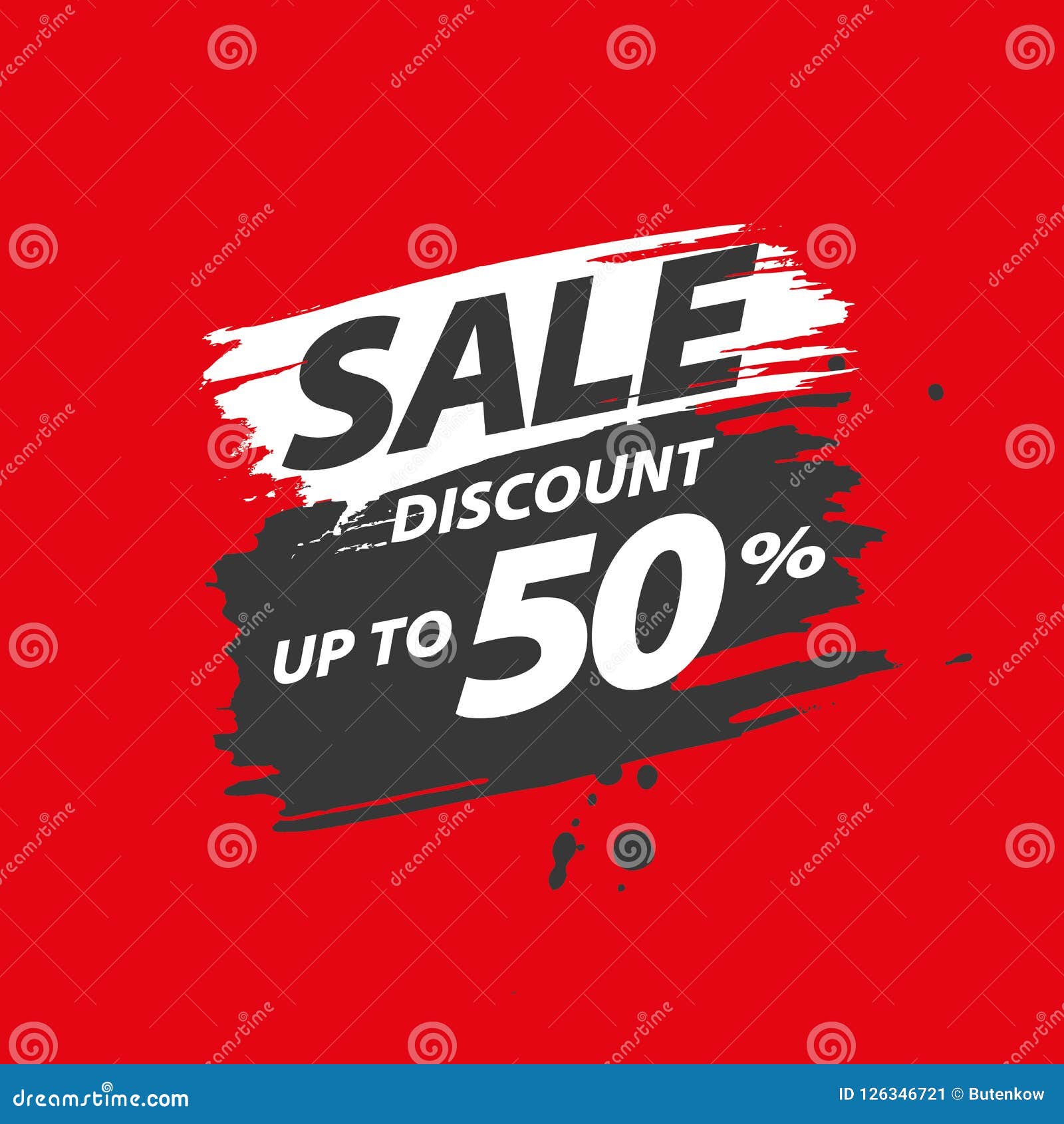 Vector sign for discounts stock vector. Illustration of message - 126346721