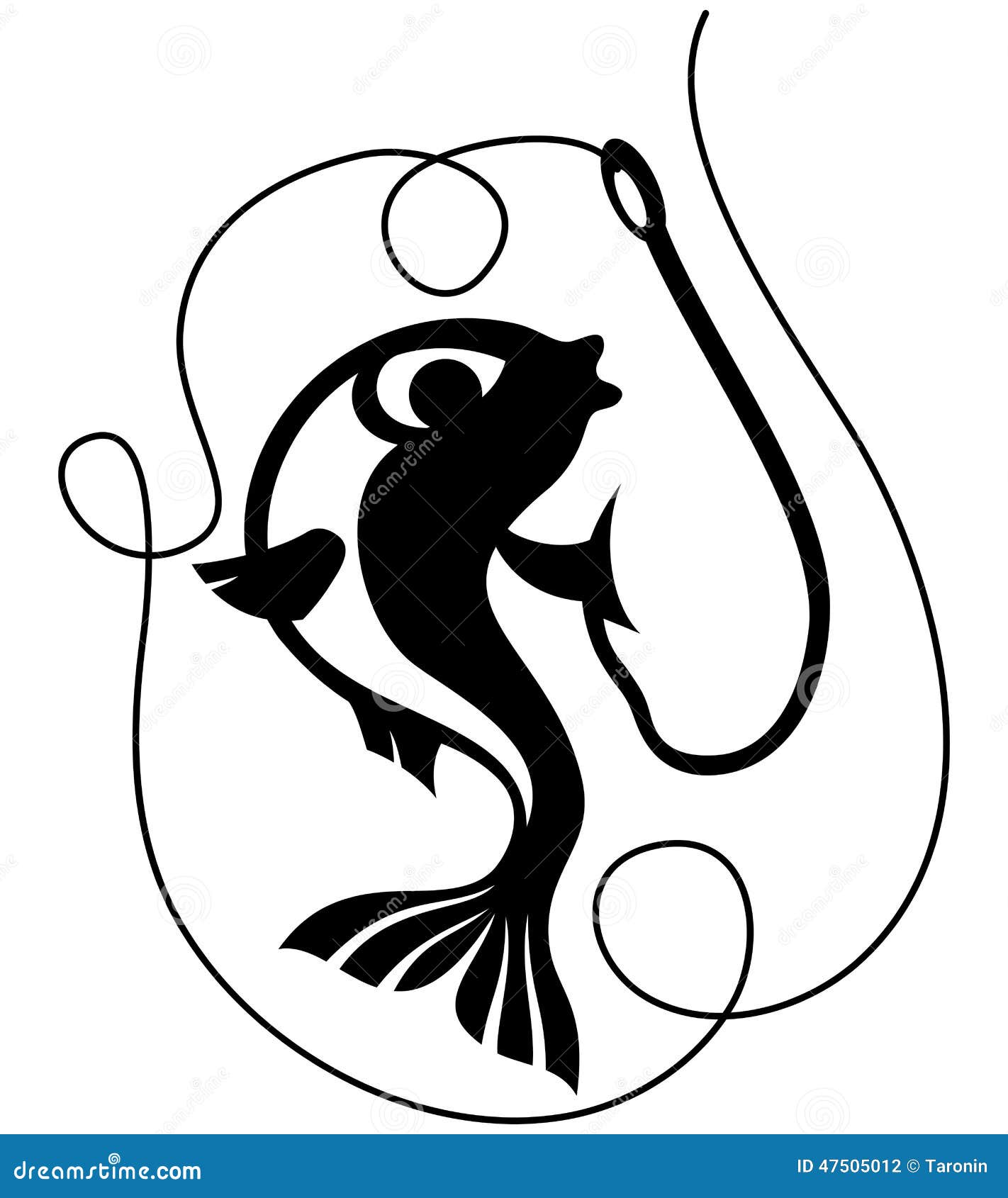 Vector sign. Fish. stock vector. Illustration of sport - 47505012