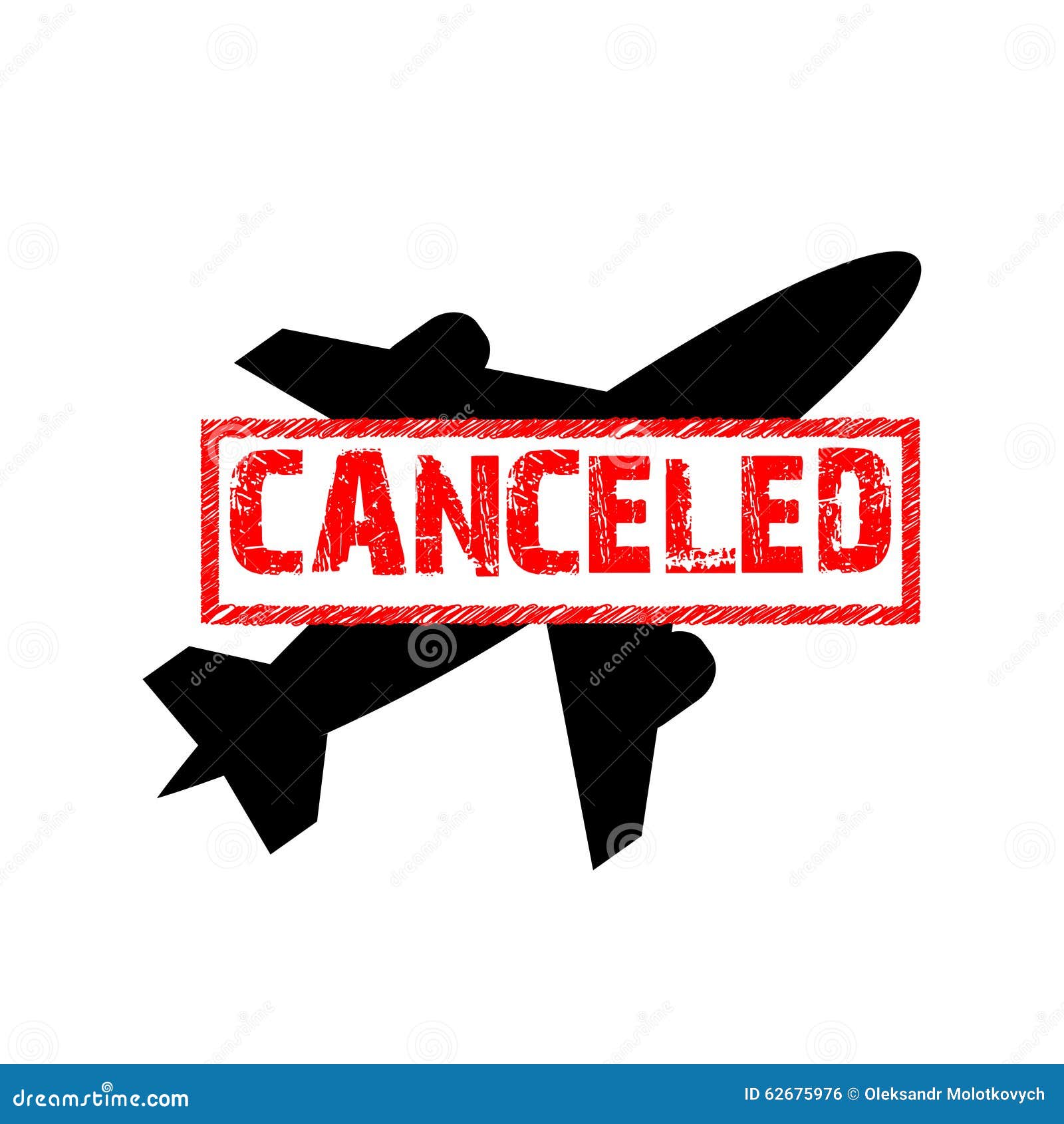 Canceled Airline Ticket Royalty-Free Stock Image | CartoonDealer.com ...
